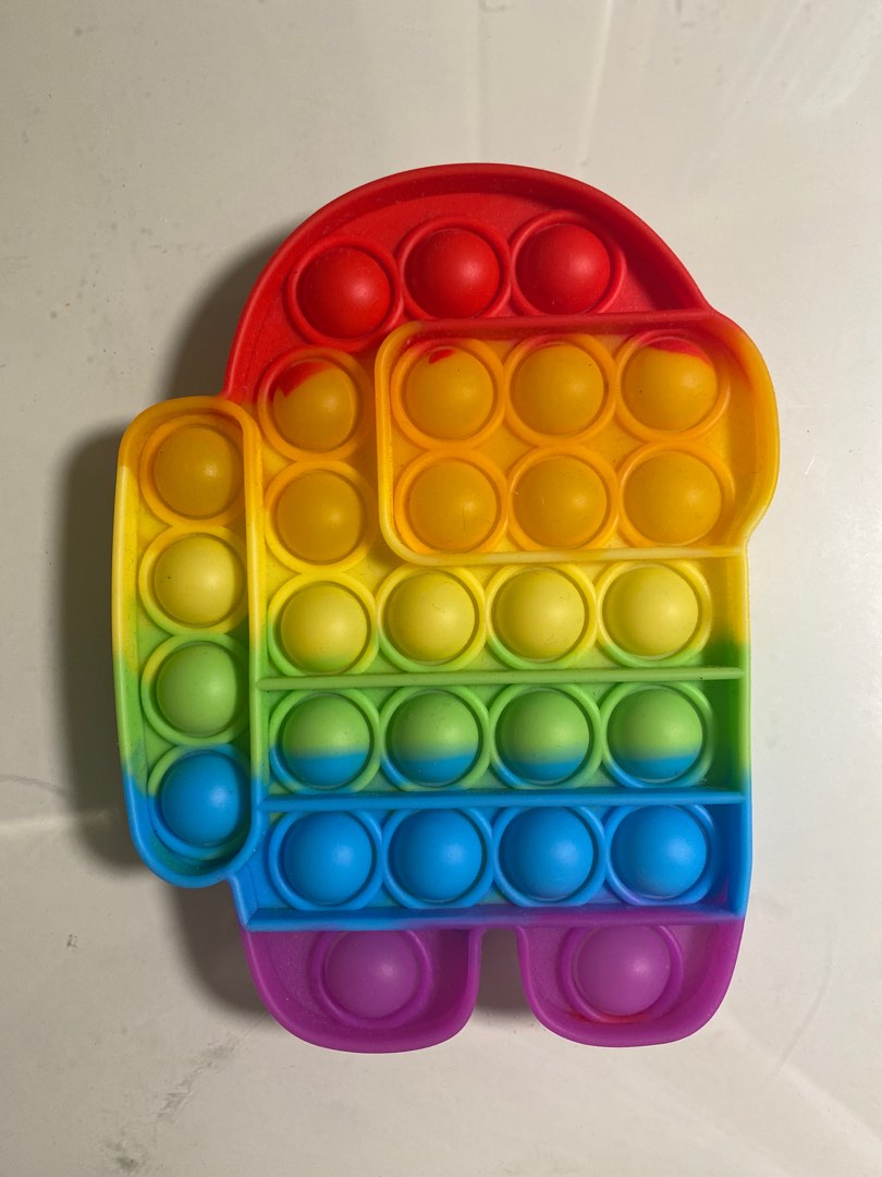 Among Us Rainbow Pop It Fidget Toy, Hobbies & Toys, Toys & Games on ...