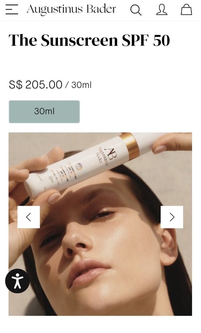 Augustinus Bader The Sunscreen SPF 50, Beauty & Personal Care, Face ...