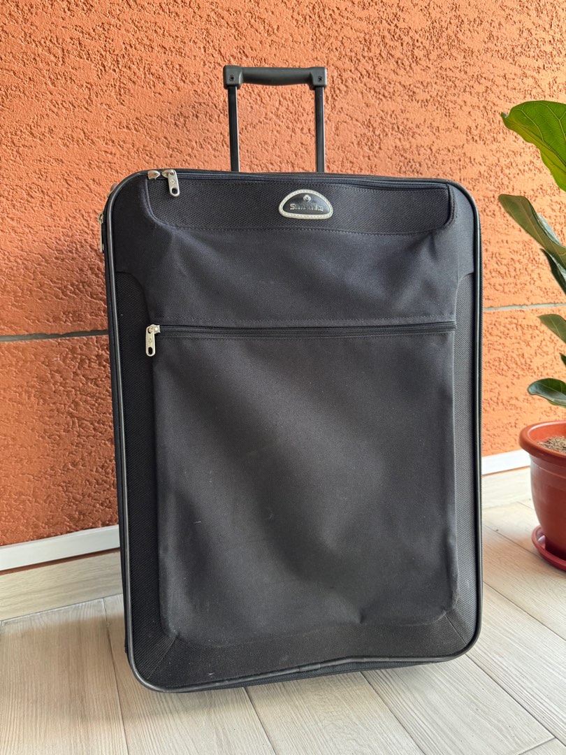 Black Rolling Suitcase, Hobbies & Toys, Travel, Luggage on Carousell