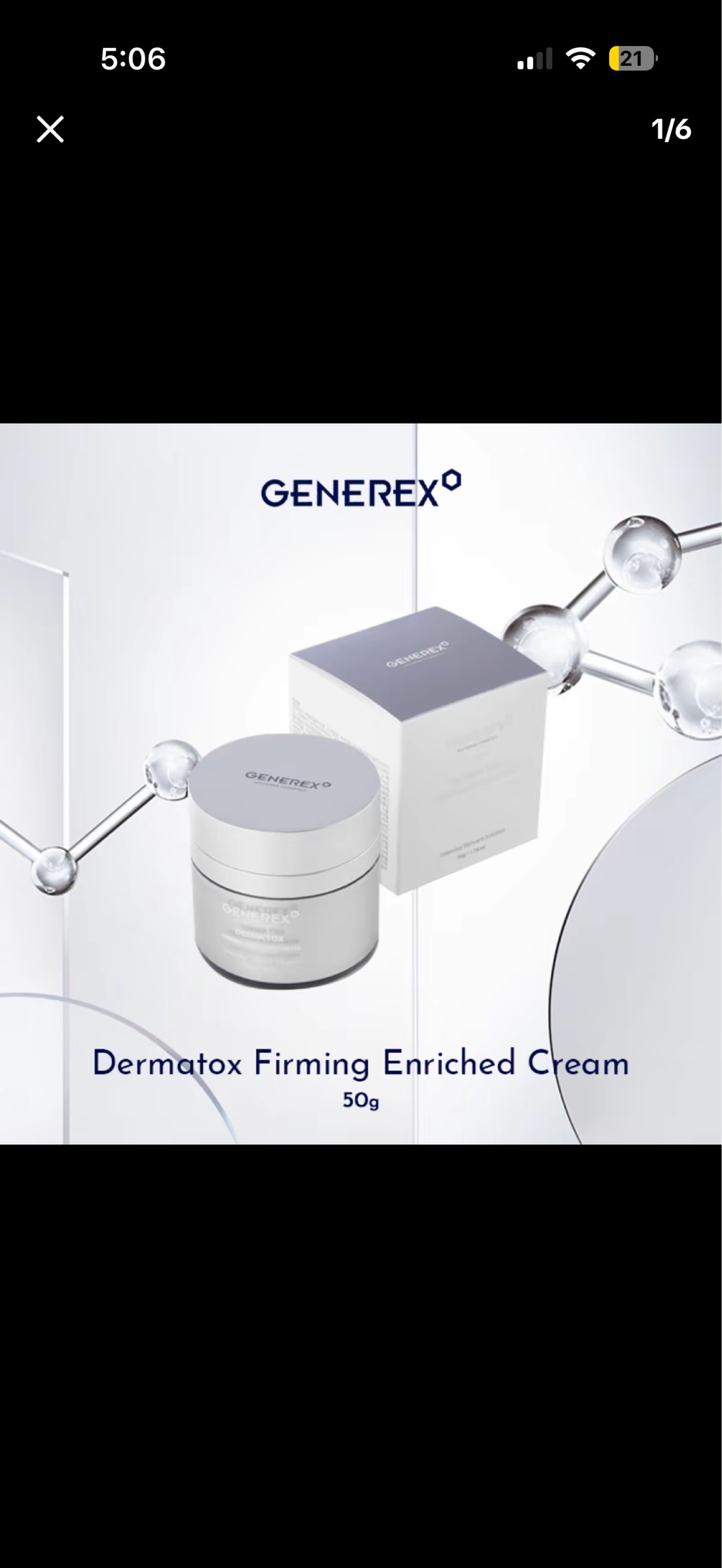BNIB GENEREX Dermatox Firming Enriched Cream, Beauty & Personal Care ...