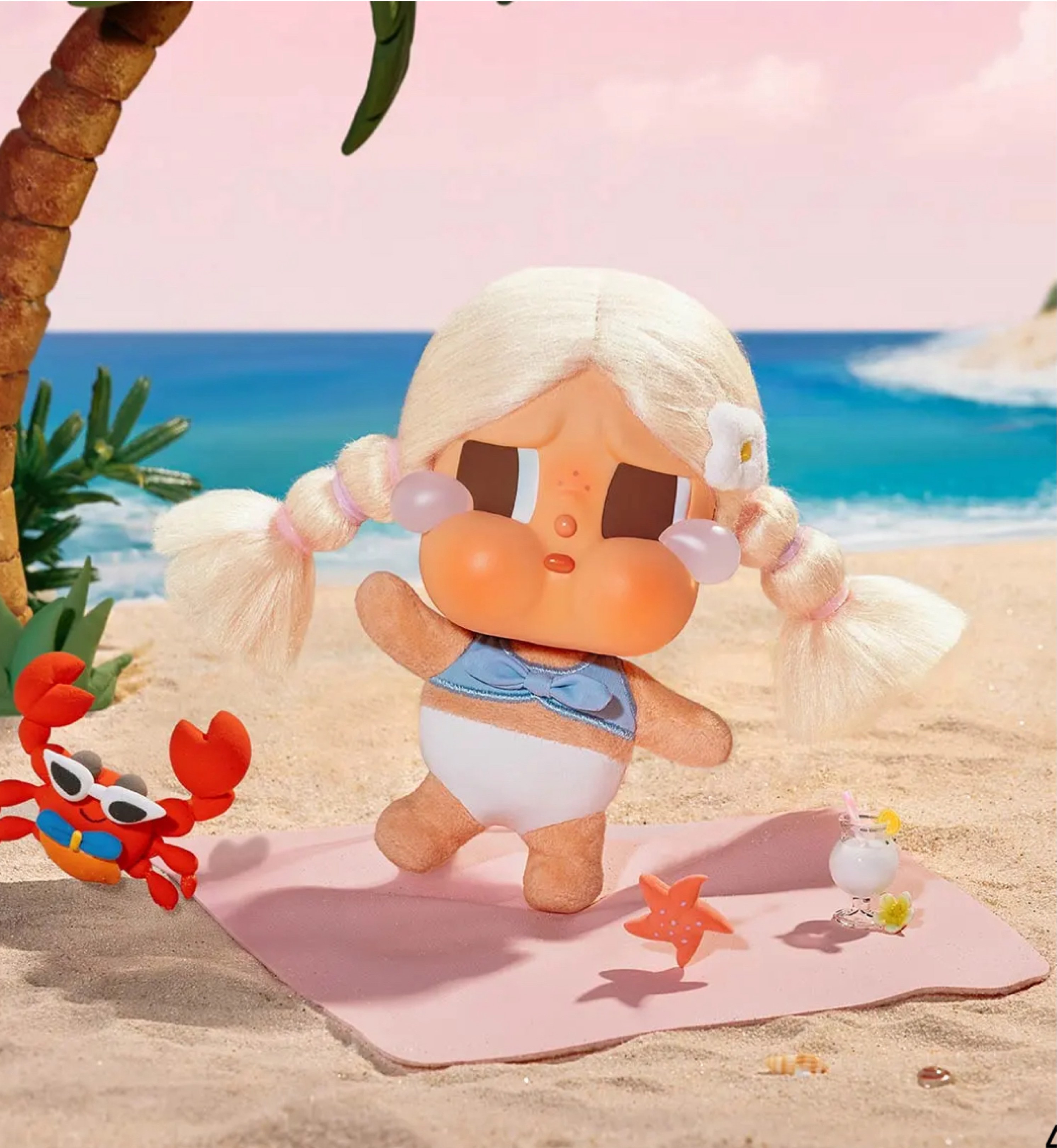 CHILLING ON THE BEACH- CRYBABY Vacation Mode On Series-Vinyl Plush ...