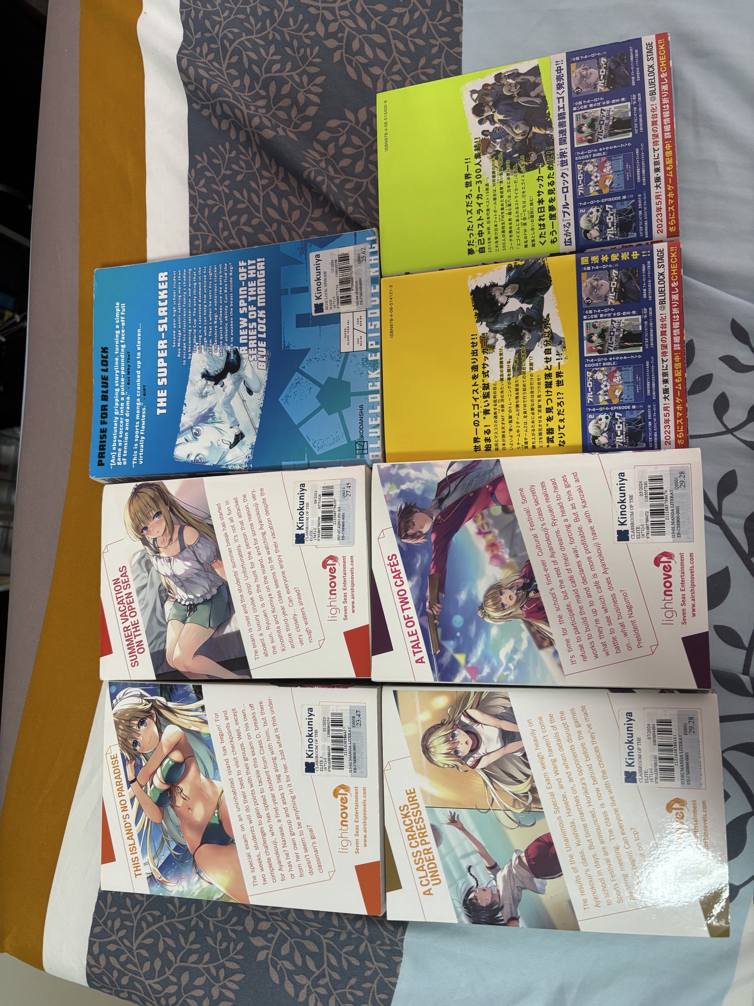 classroom of the elite and blue lock books, Hobbies & Toys, Books ...