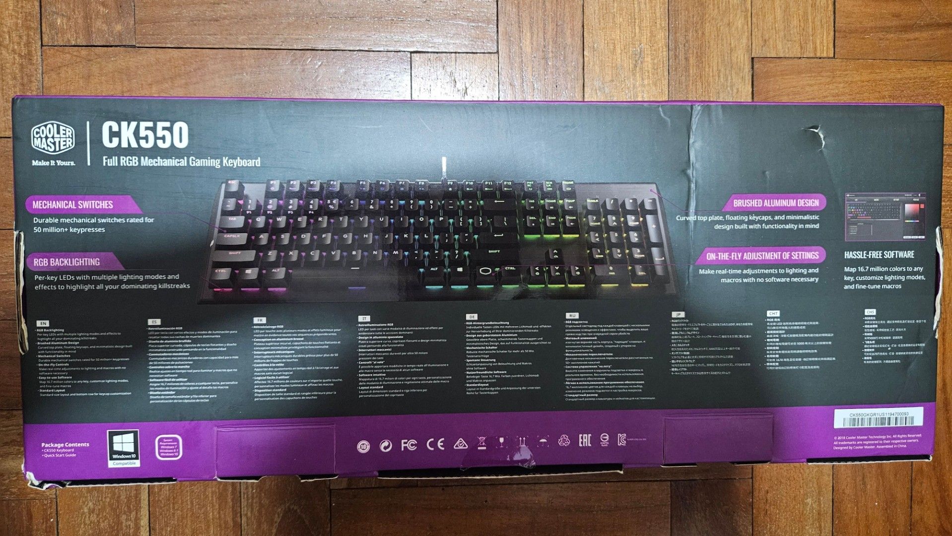 Cooler Master CK550 Full RGB Mechanical Gaming Keyboard (Red Switch ...