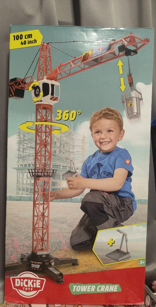 Dickie Toys Tower Crane - 100cm, Hobbies & Toys, Toys & Games on Carousell