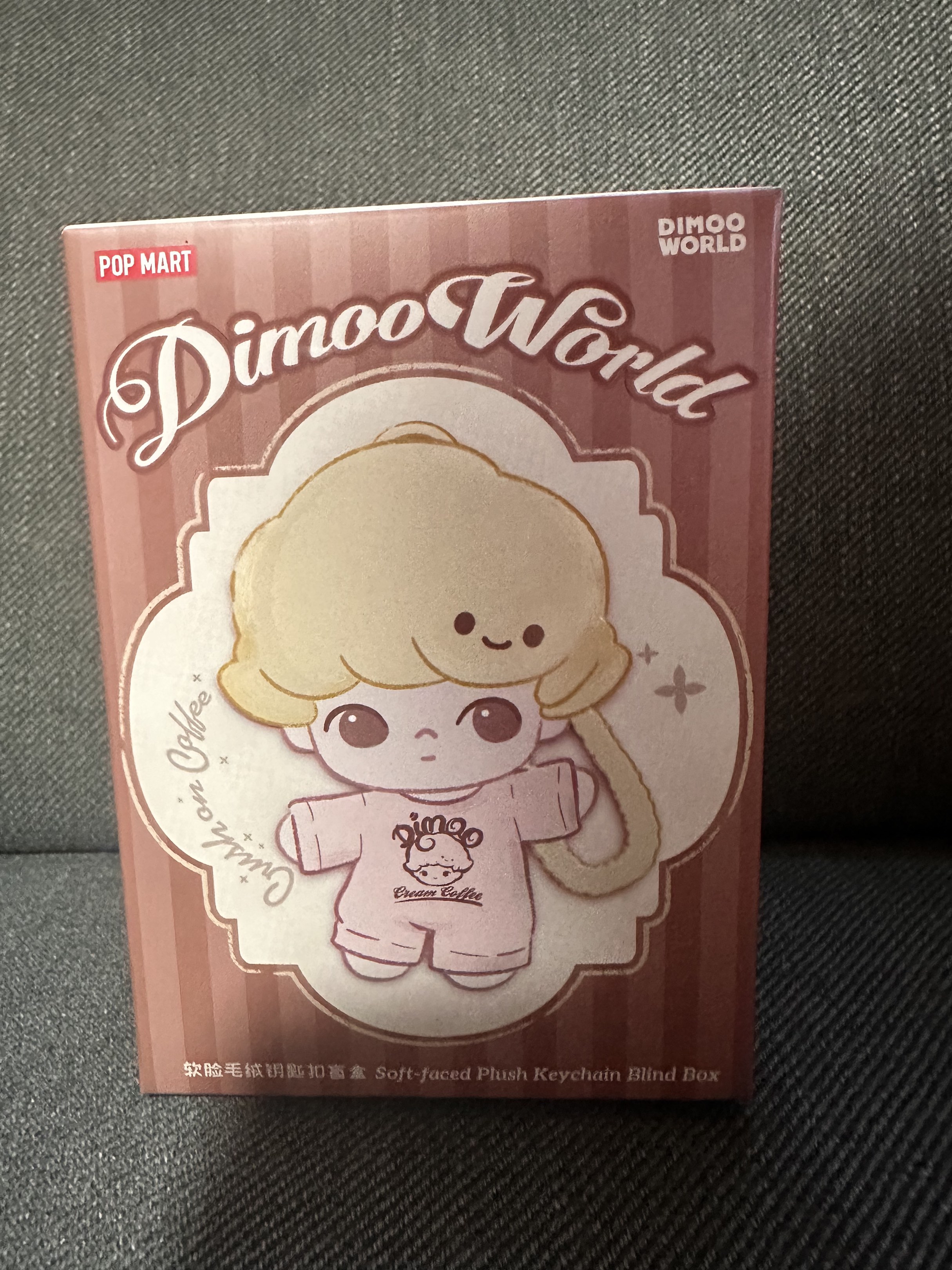 Dimoo World Cream Coffee Plush Keychain Blind Box, Hobbies & Toys, Toys ...