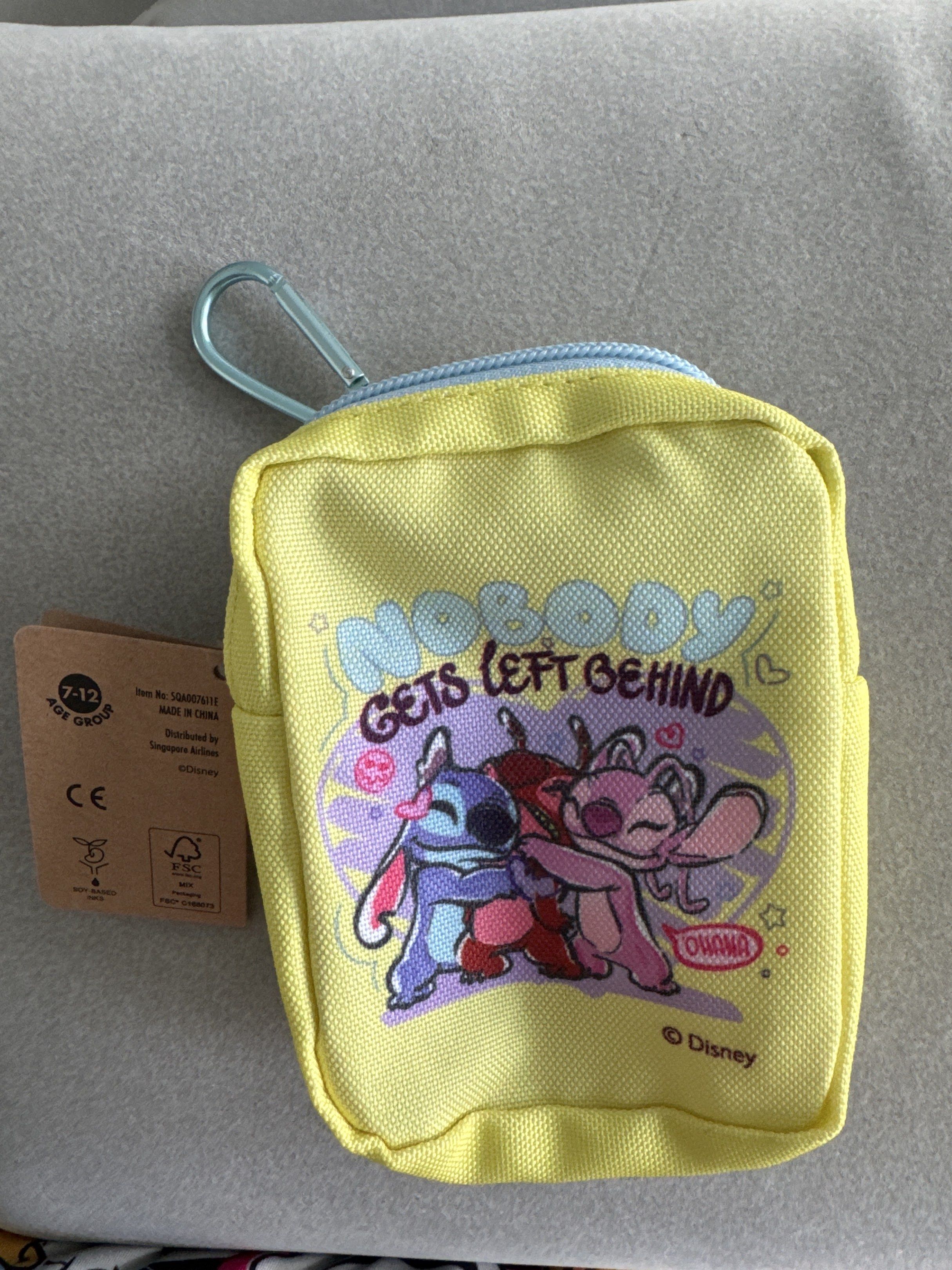 Disney Stitch and Angel Pouch, Babies & Kids, Babies & Kids Fashion on ...