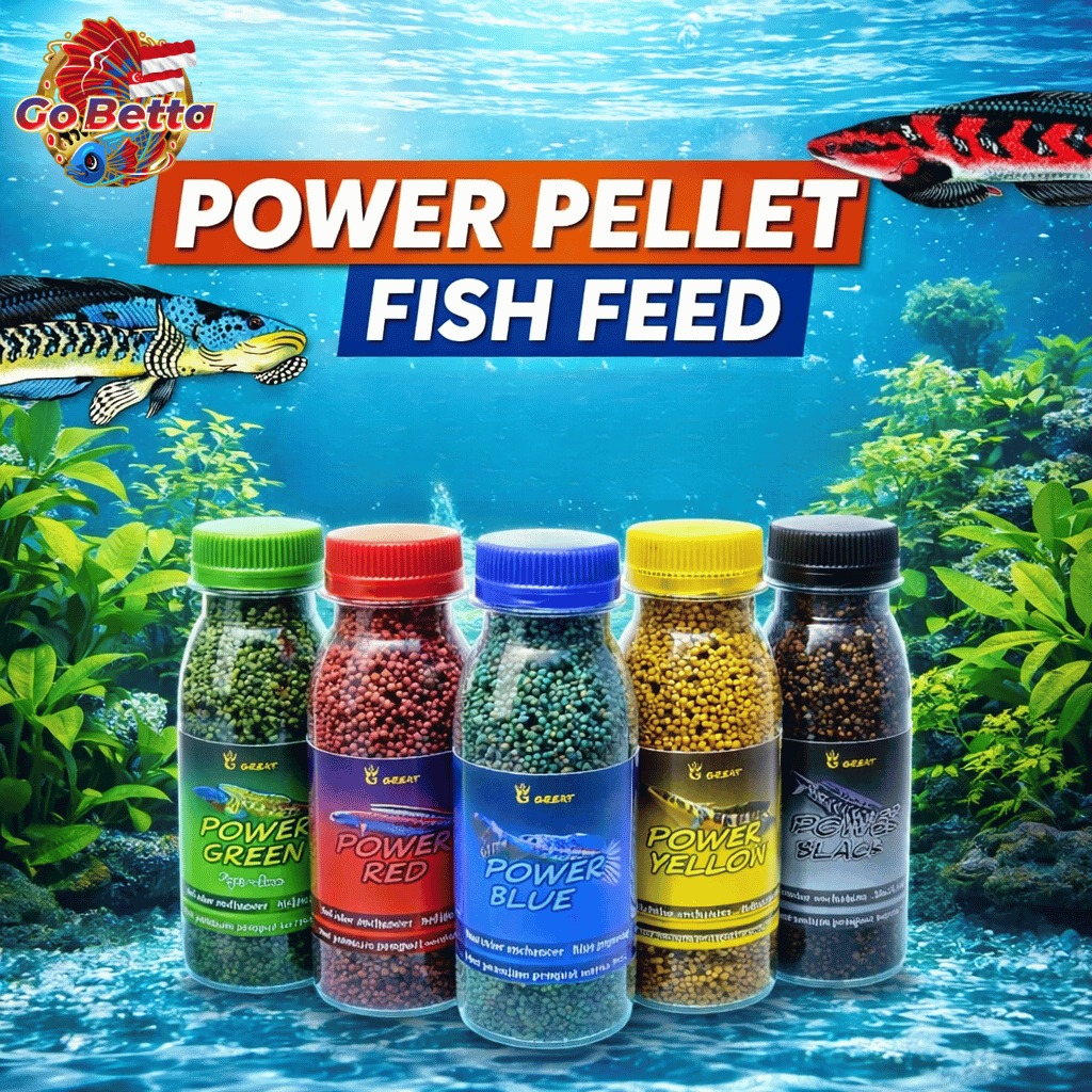 Fish Food Color Enhancer Pellet for Predator Fish | Power Pellet Black ...
