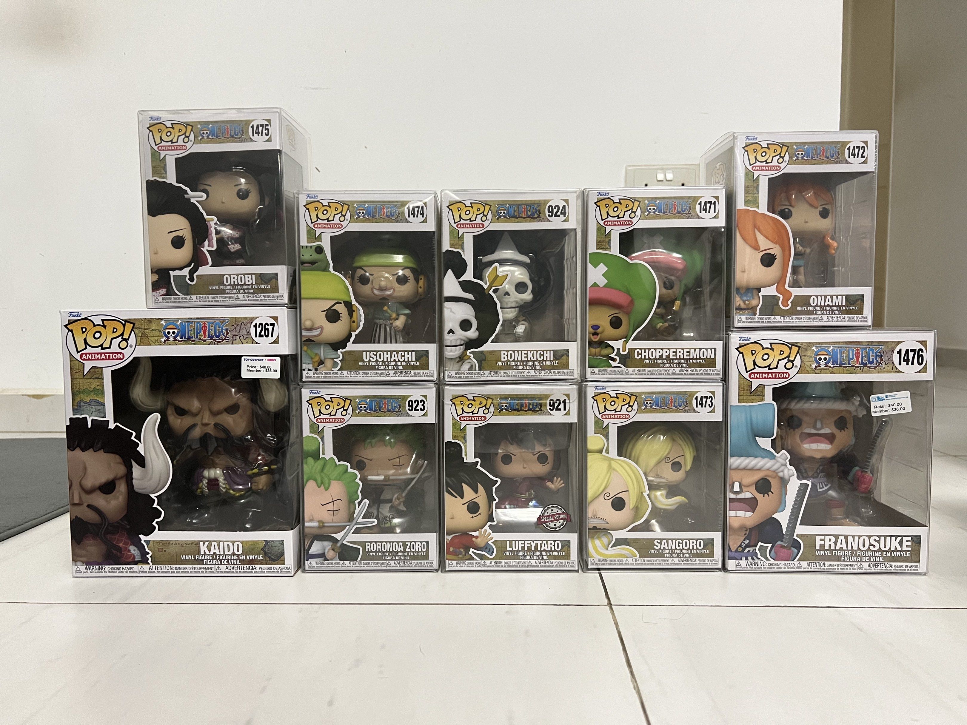 Funko Pop! One Piece Collection - 10 Figures, Hobbies & Toys, Toys ...