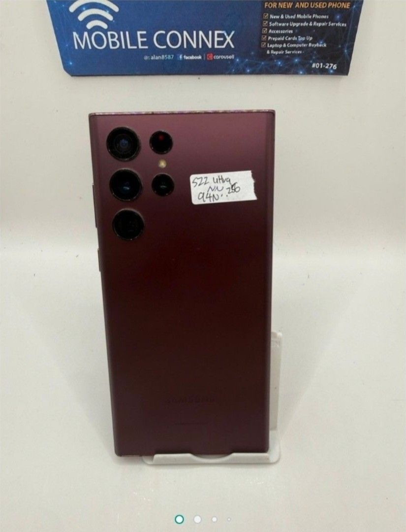 Galaxy S22 Ultra 5G Burgundy 256GB, Mobile Phones & Gadgets, Mobile ...