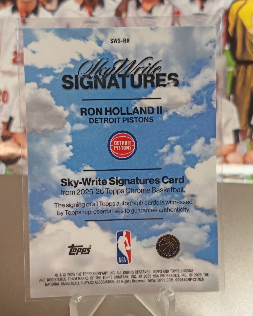Ron Holland 2025 Topps Chrome Auto Issue Sky-Write Signatures NBA卡, 興趣及 ...