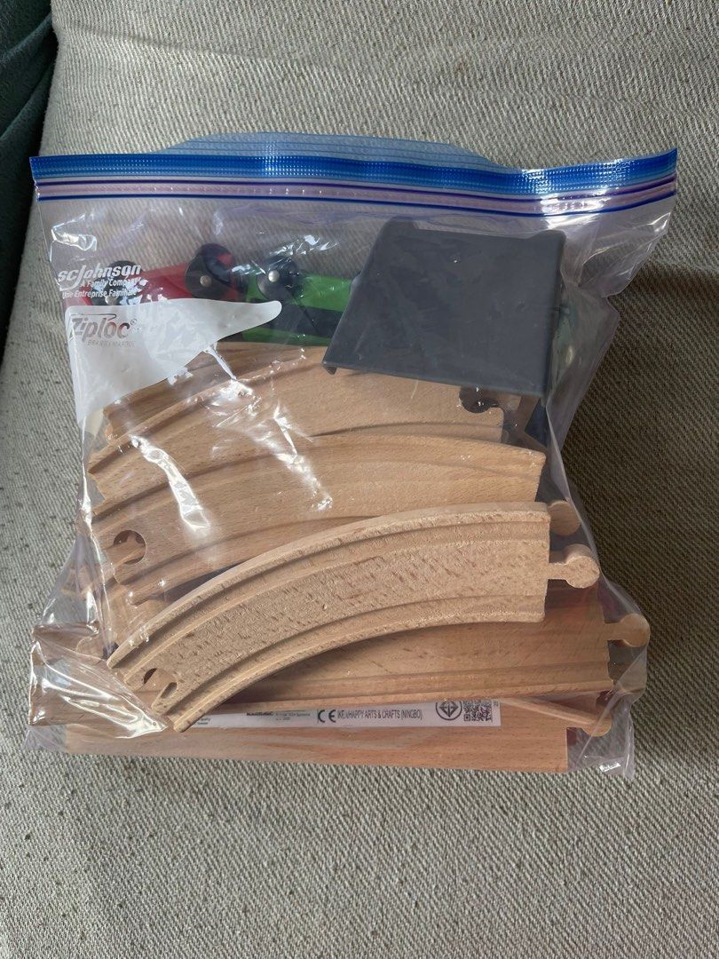 IKEA Wooden Train Track Set, Hobbies & Toys, Toys & Games on Carousell
