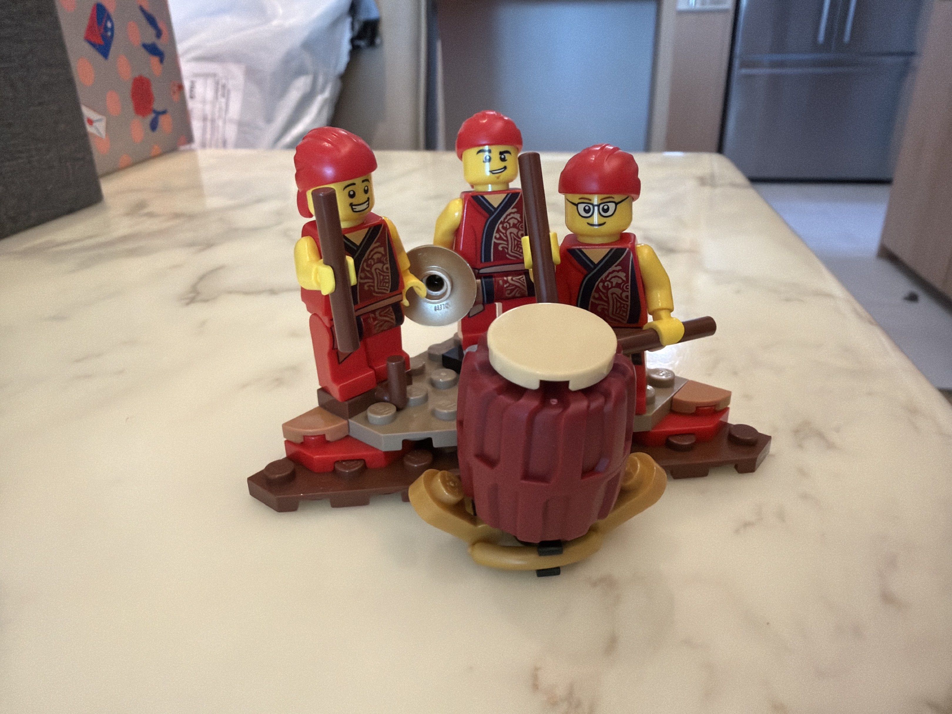 Lego Chinese new year drum set, Hobbies & Toys, Toys & Games on Carousell