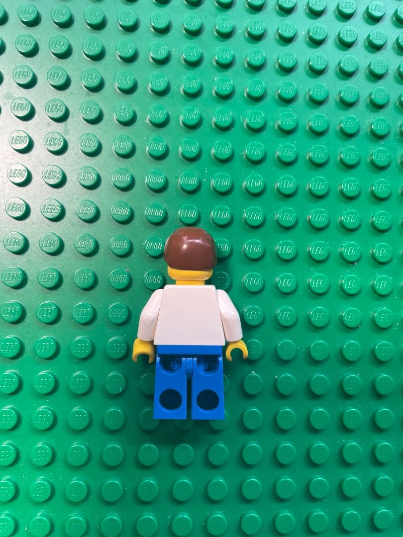 Lego Octan - White Logo, Blue Legs, Reddish Brown Male Hair Set 9247 ...