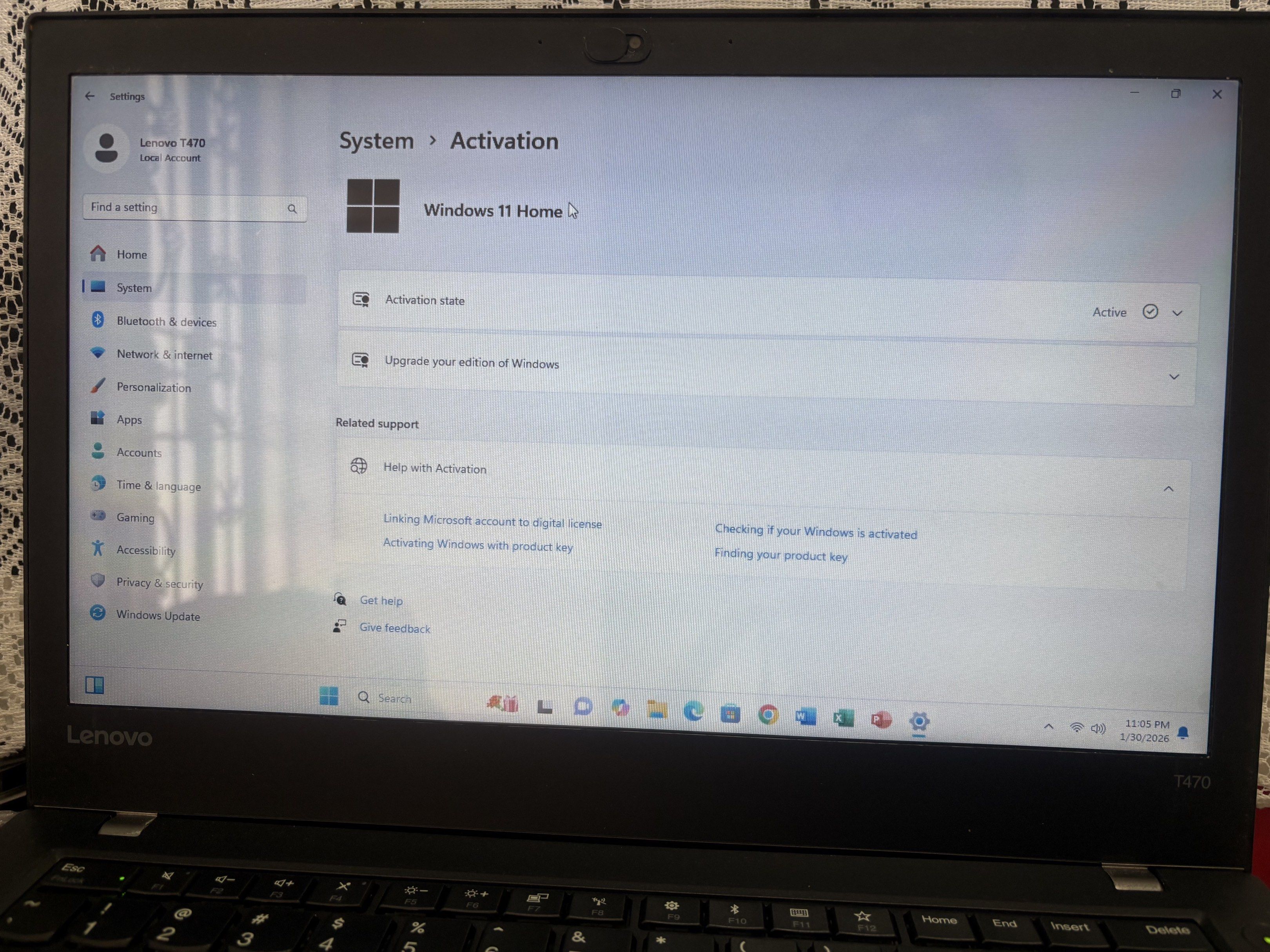 Lenovo T470 Laptop - Windows 11 Home, Computers & Tech, Laptops ...