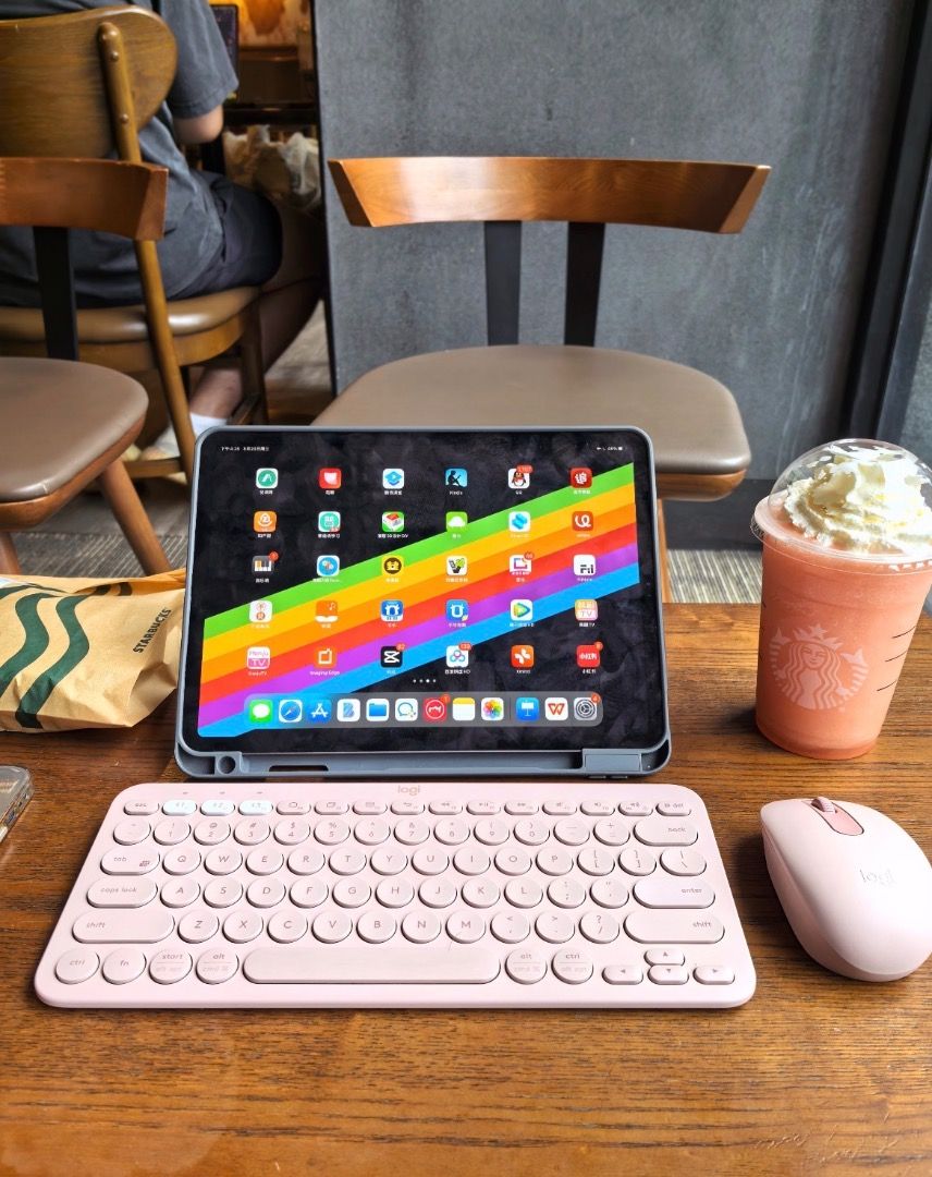 Logitech k380 (free keyboard bag) Multi Device Rose Pink Keyboard for ...