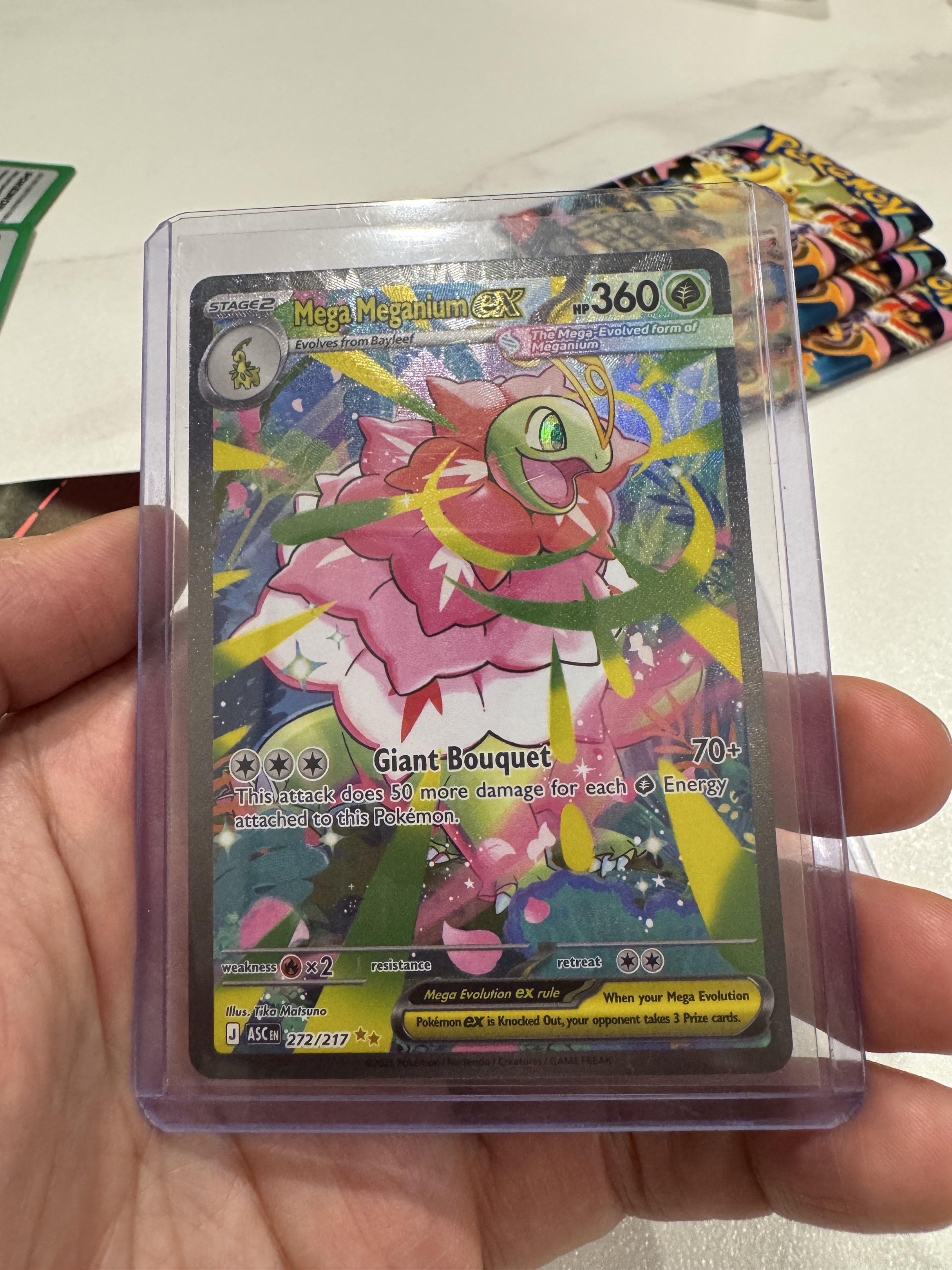 Mega Meganium EX SIR Pokemon Ascended Heroes, Hobbies & Toys, Toys ...