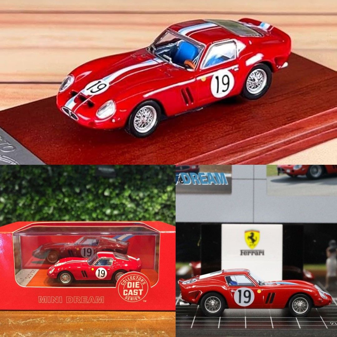 Minidream 1/64 Ferrari 250 GTO Diecast Car (Sealed), Hobbies & Toys ...
