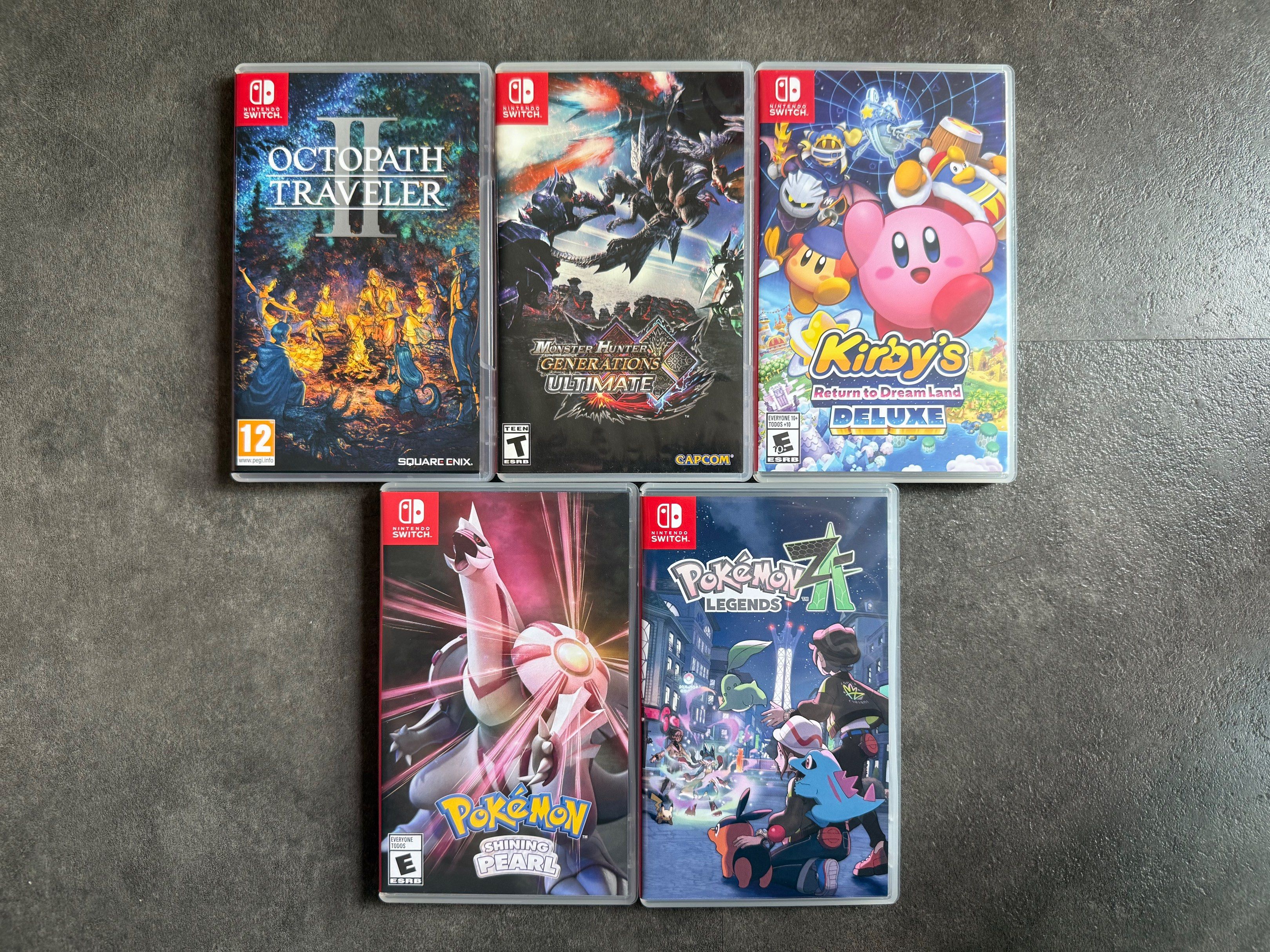 Nintendo Switch Games - Pokemon, Kirby, Octopath Traveler, Monster ...