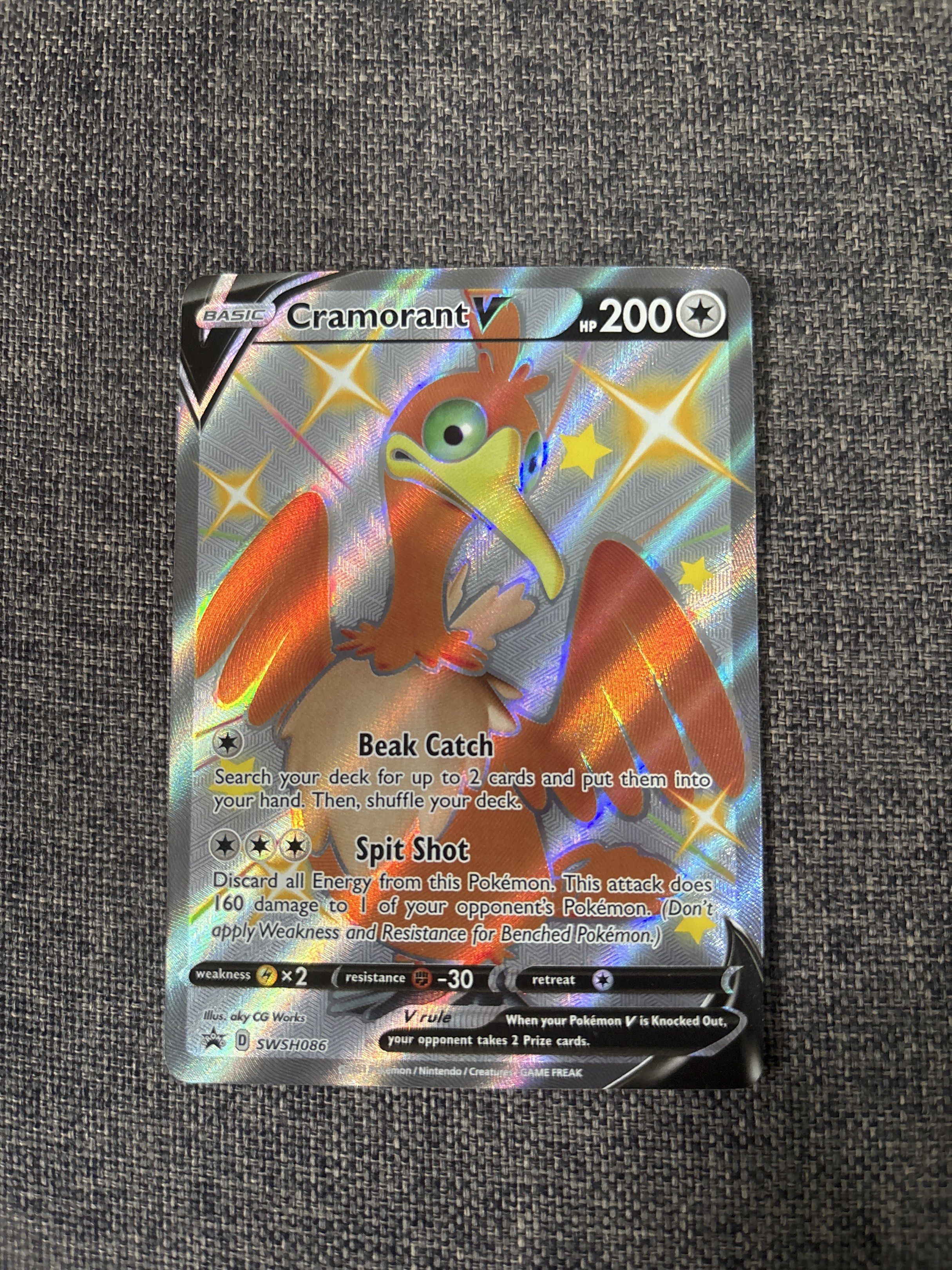 Pokemon TCG - Cramorant V Shiny Card, Hobbies & Toys, Toys & Games on ...