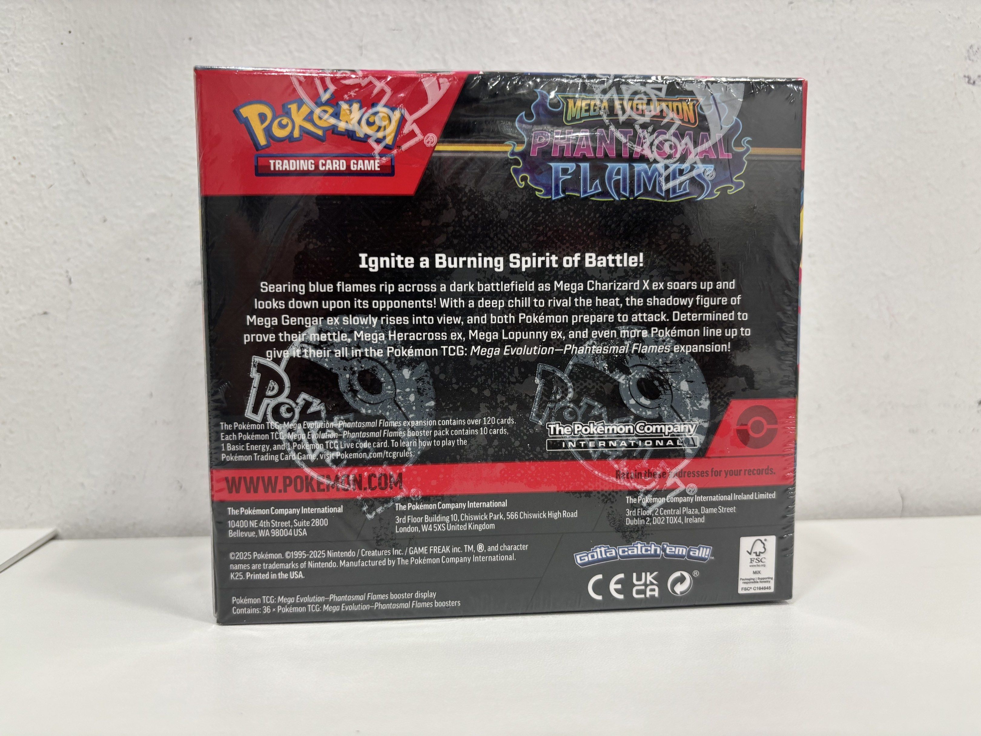 Pokemon TCG Mega Evolution Phantasmal flame Booster Box, Hobbies & Toys ...