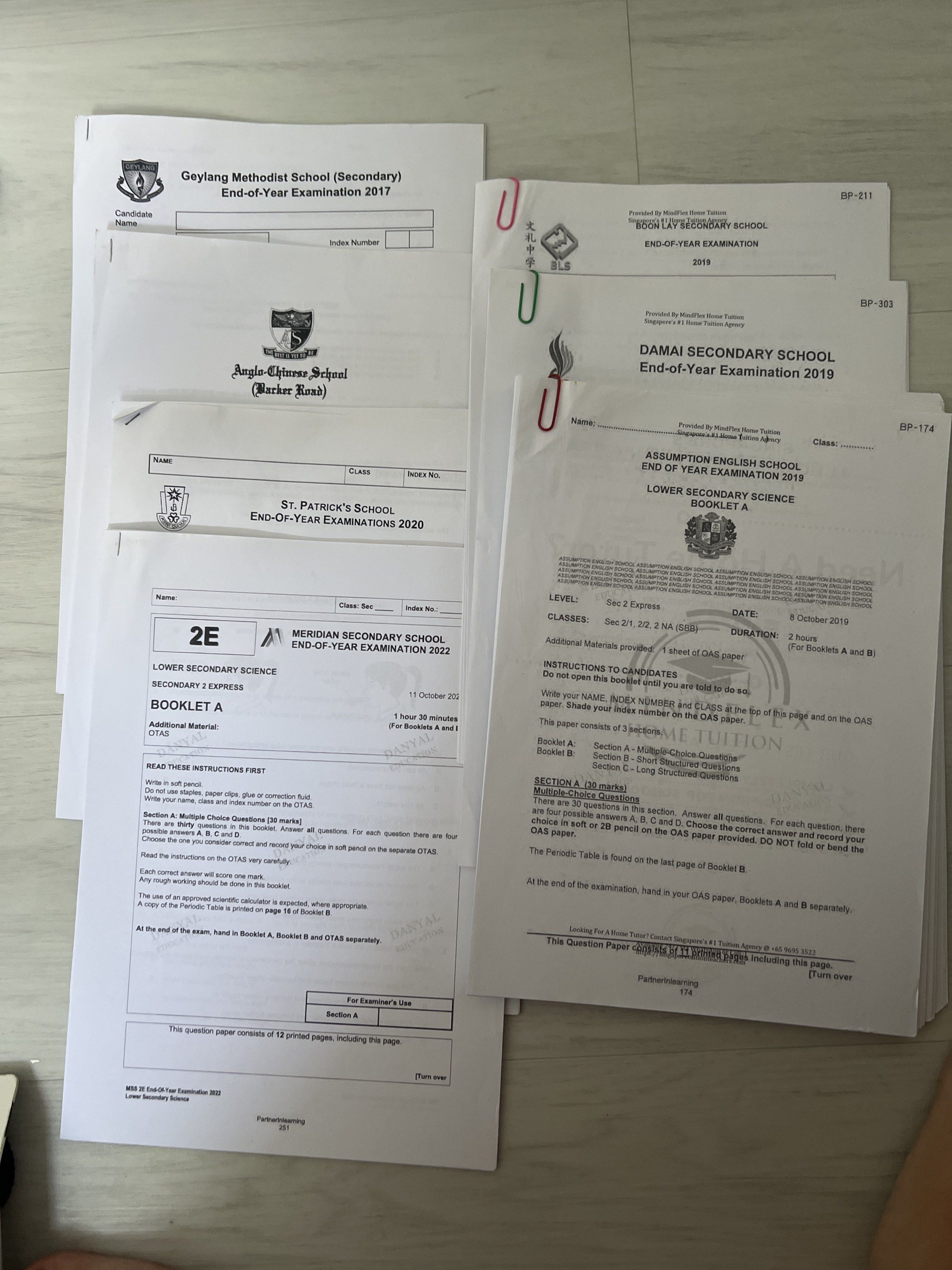 Secondary School Exam Papers - Science, Hobbies & Toys, Books ...