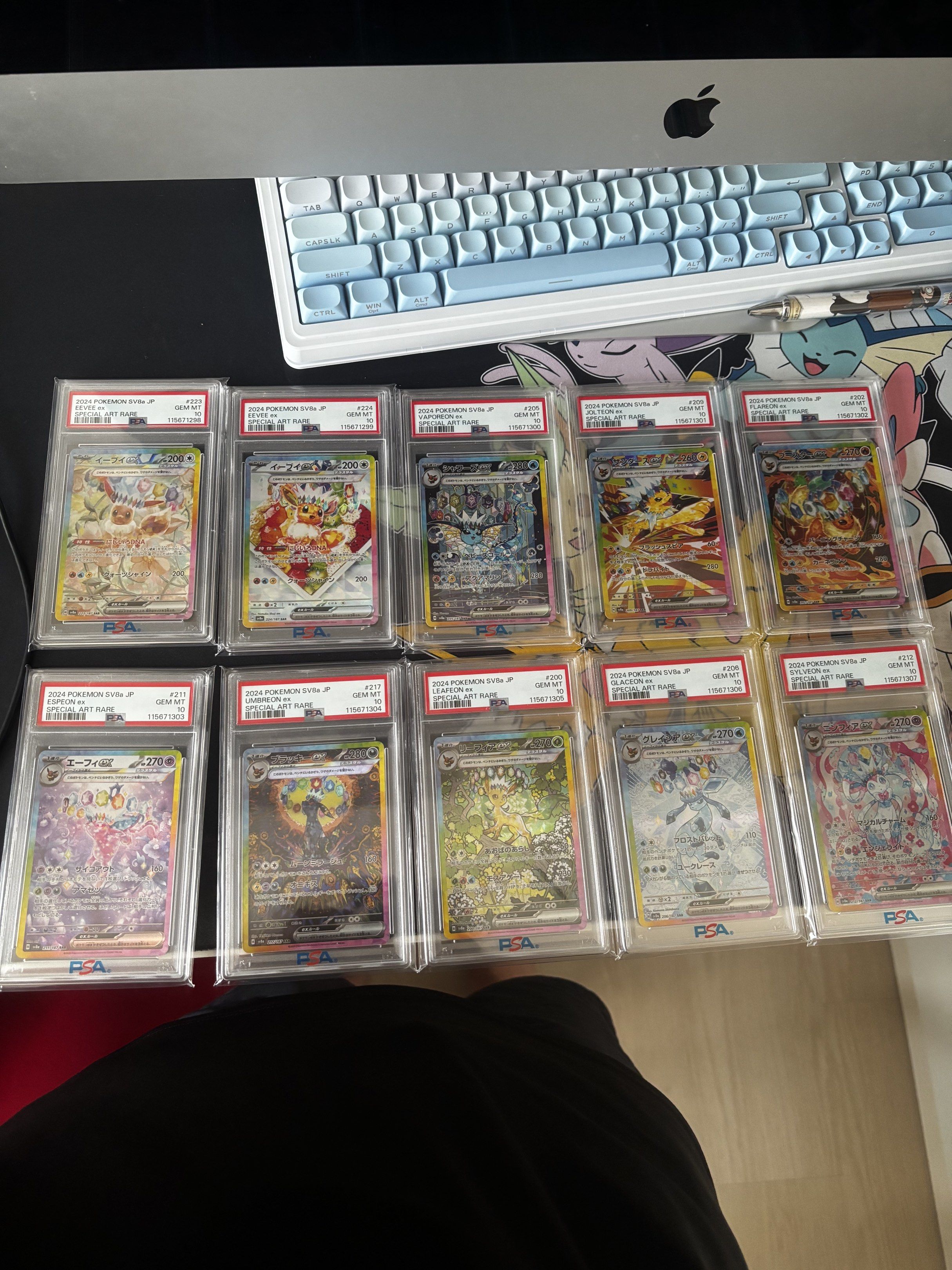 Sequential PSA 10 eeveelutions, Hobbies & Toys, Toys & Games on Carousell