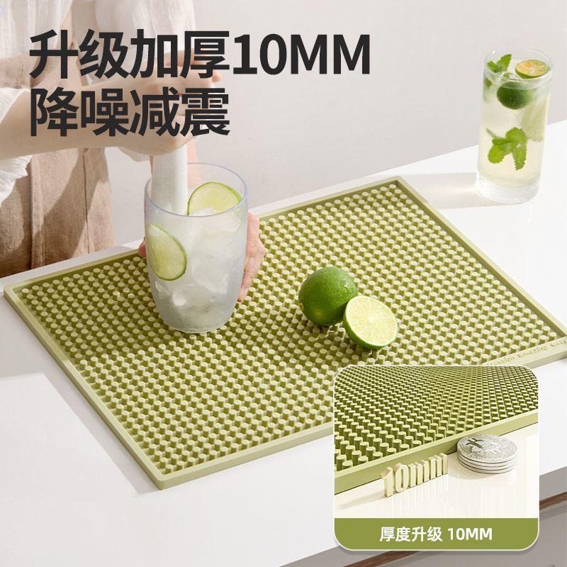 *SG Stock* Green-10cm Thick Silicone Bar Mat, Silicone Coffee Mat with ...