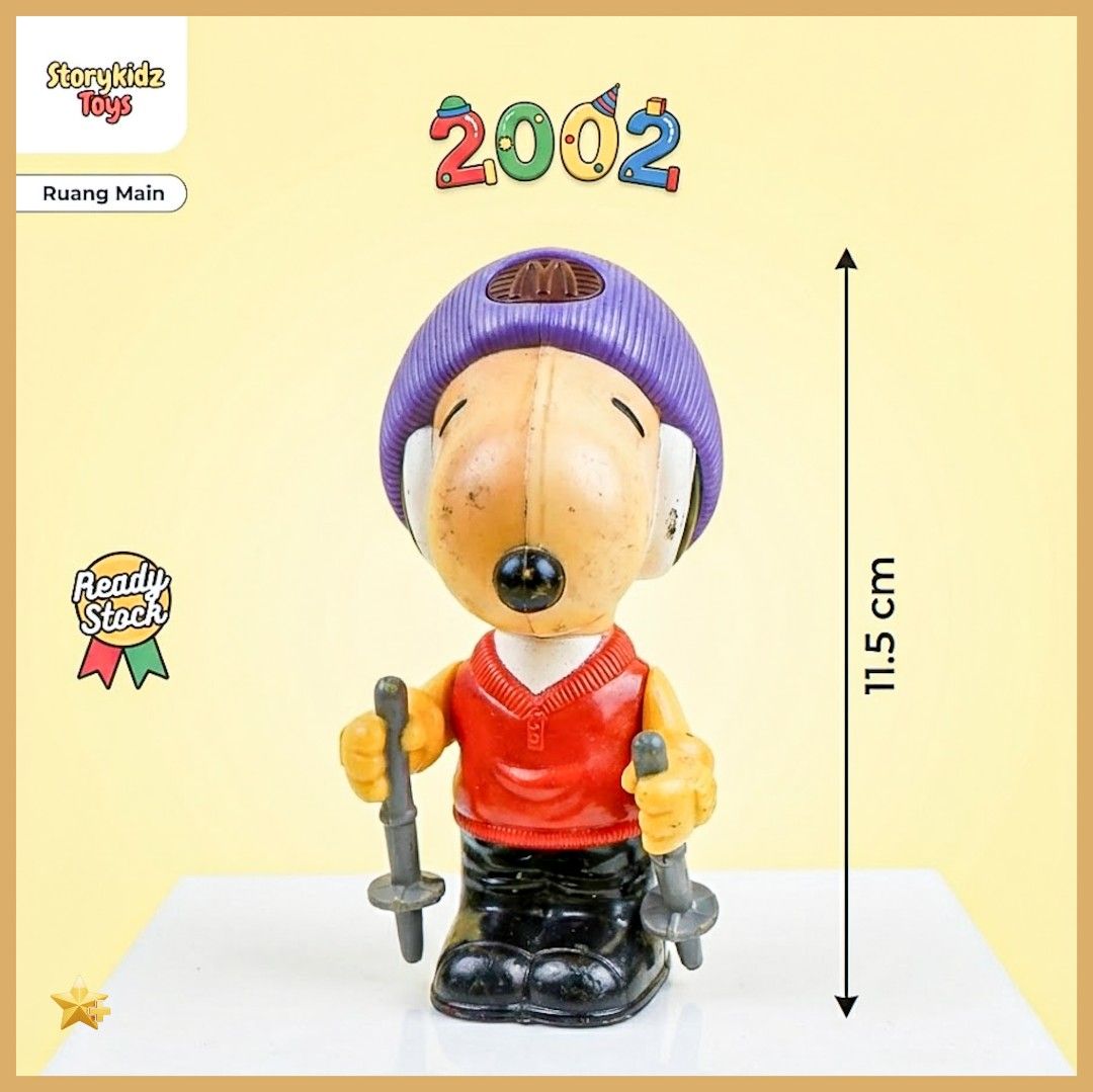 Snoopy McDonalds 2002 Vintage Figure Peanuts McD Happy Meal Jadul Rare ...