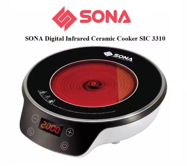 SONA Digital Infrared Ceramic Cooker SIC 3310, TV & Home Appliances ...