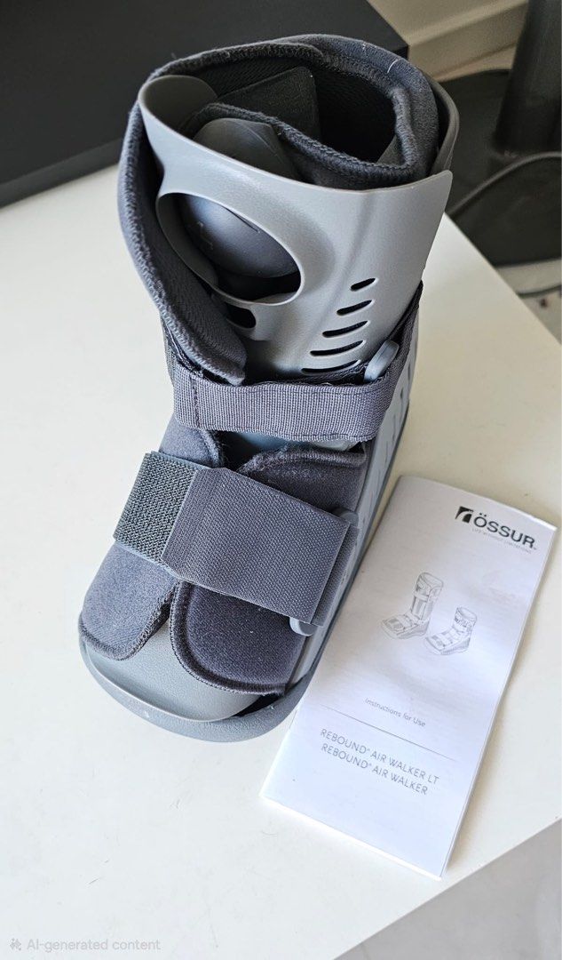 Össur Rebound Air Walker LT Walking Boot, Health & Nutrition, Braces ...