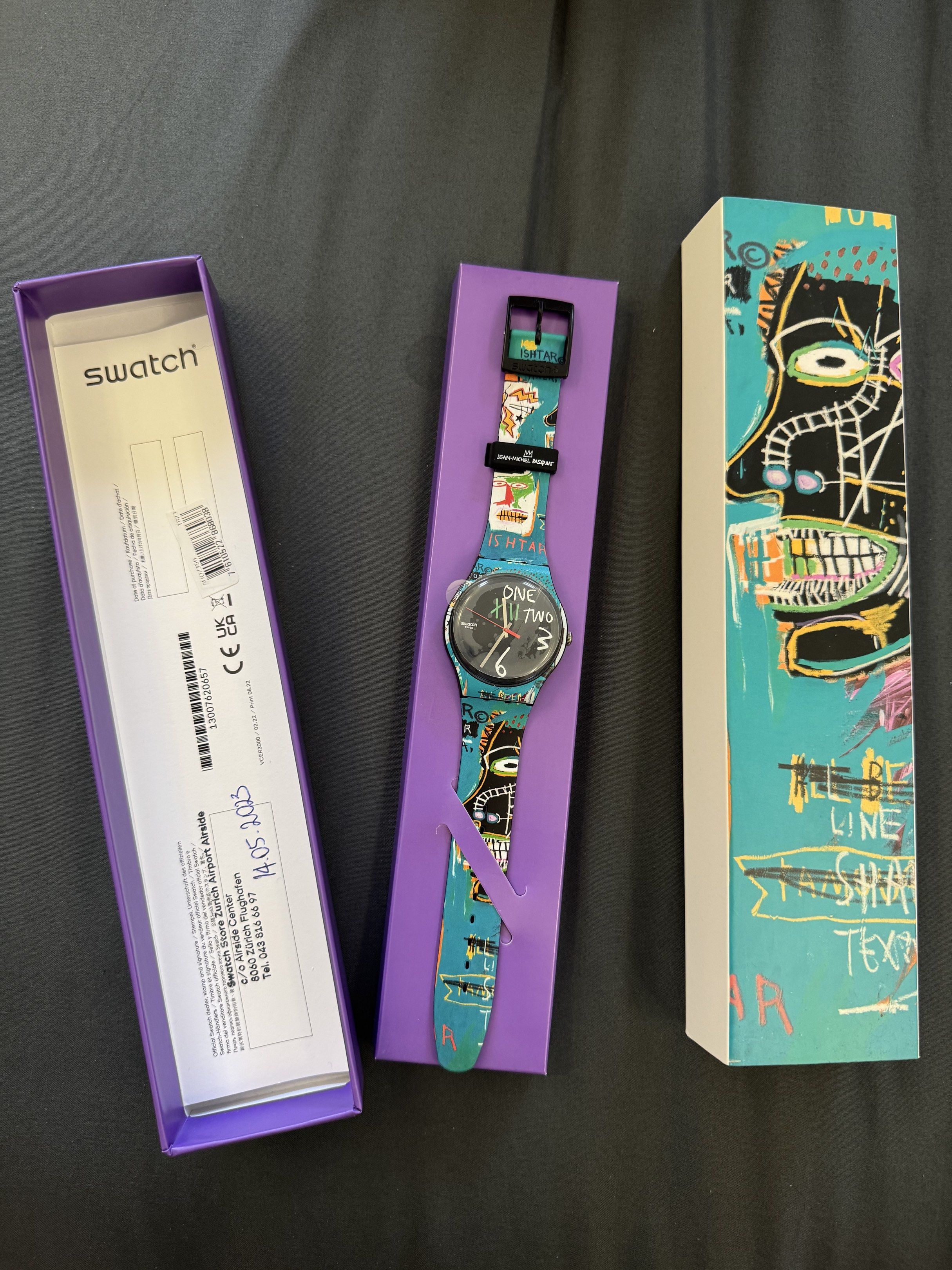 Swatch x Jean-Michel Basquiat Ishtar Watch, Men's Fashion, Watches ...