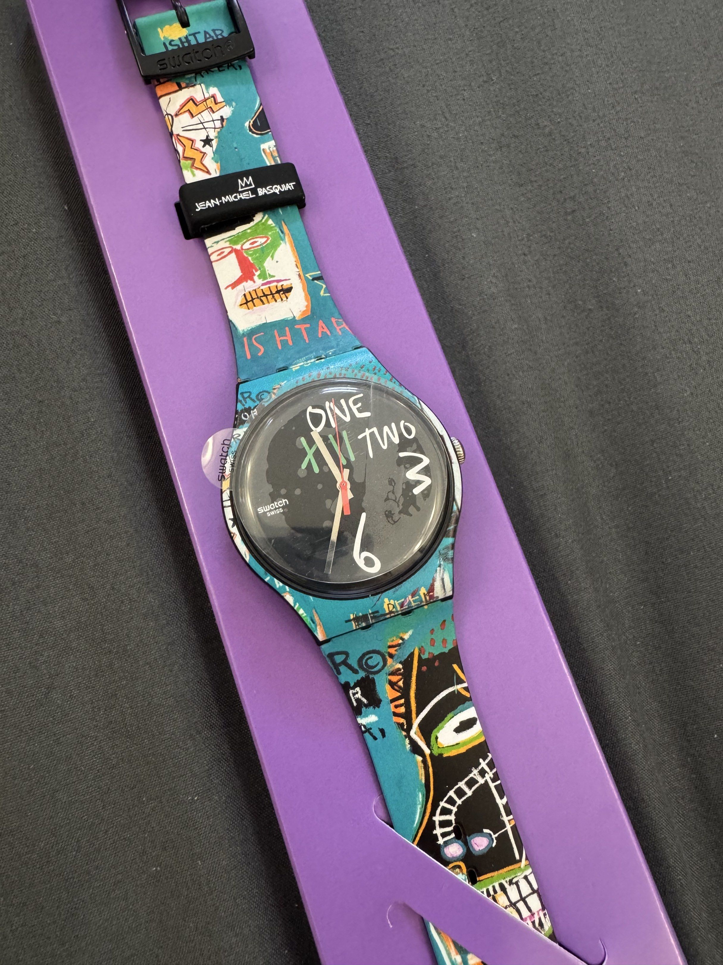 Swatch x Jean-Michel Basquiat Ishtar Watch, Men's Fashion, Watches ...