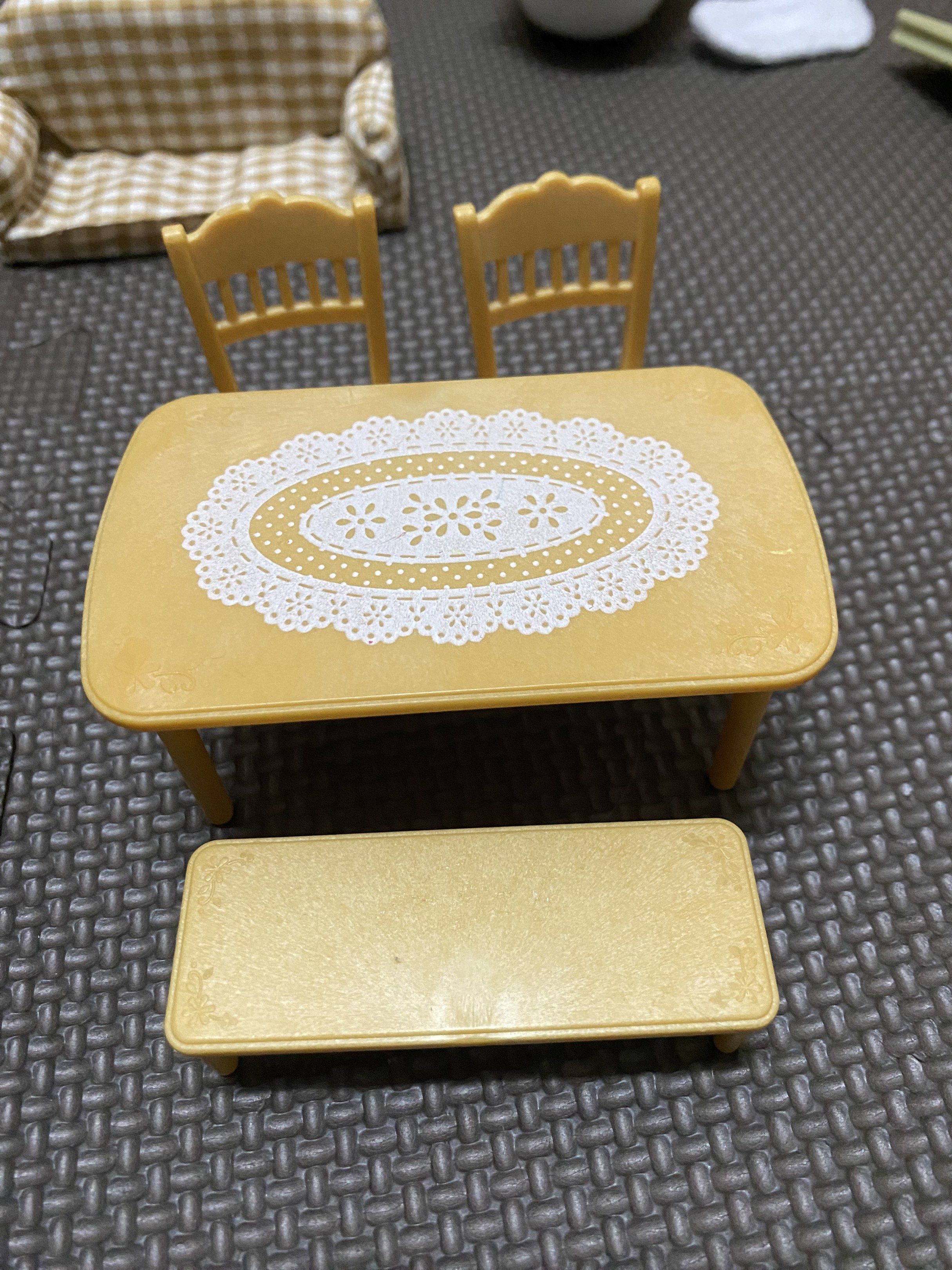 Sylvanian Dining Table Set, Hobbies & Toys, Toys & Games on Carousell
