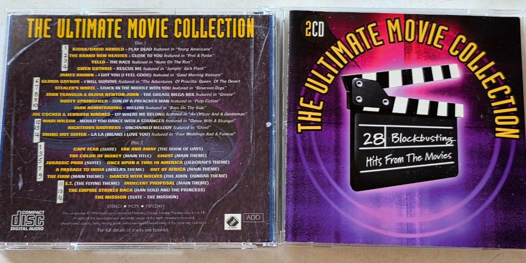 The Ultimate Movie Collection ( MANUFACTURED IN THE UK ) 2CD, Hobbies ...