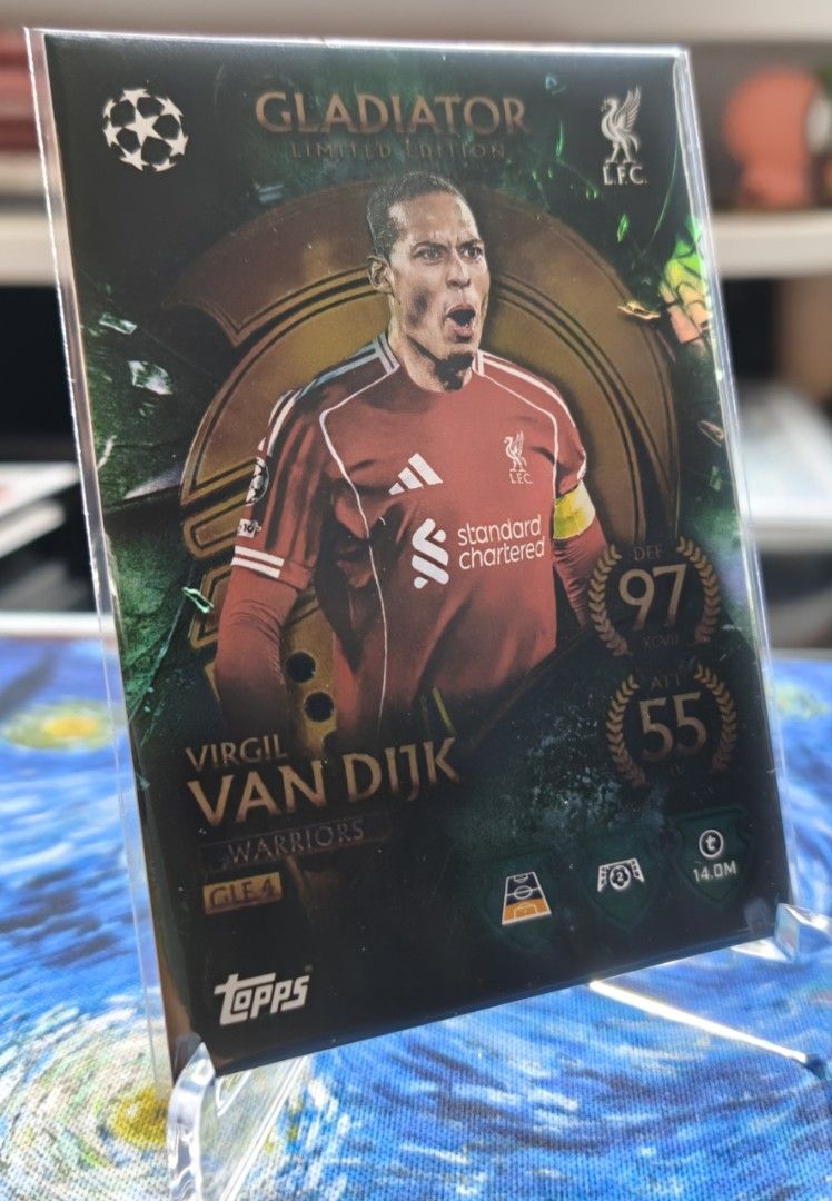 Topps Match Attax Virgil Van Dijk Gladiator Card, Hobbies & Toys, Toys ...