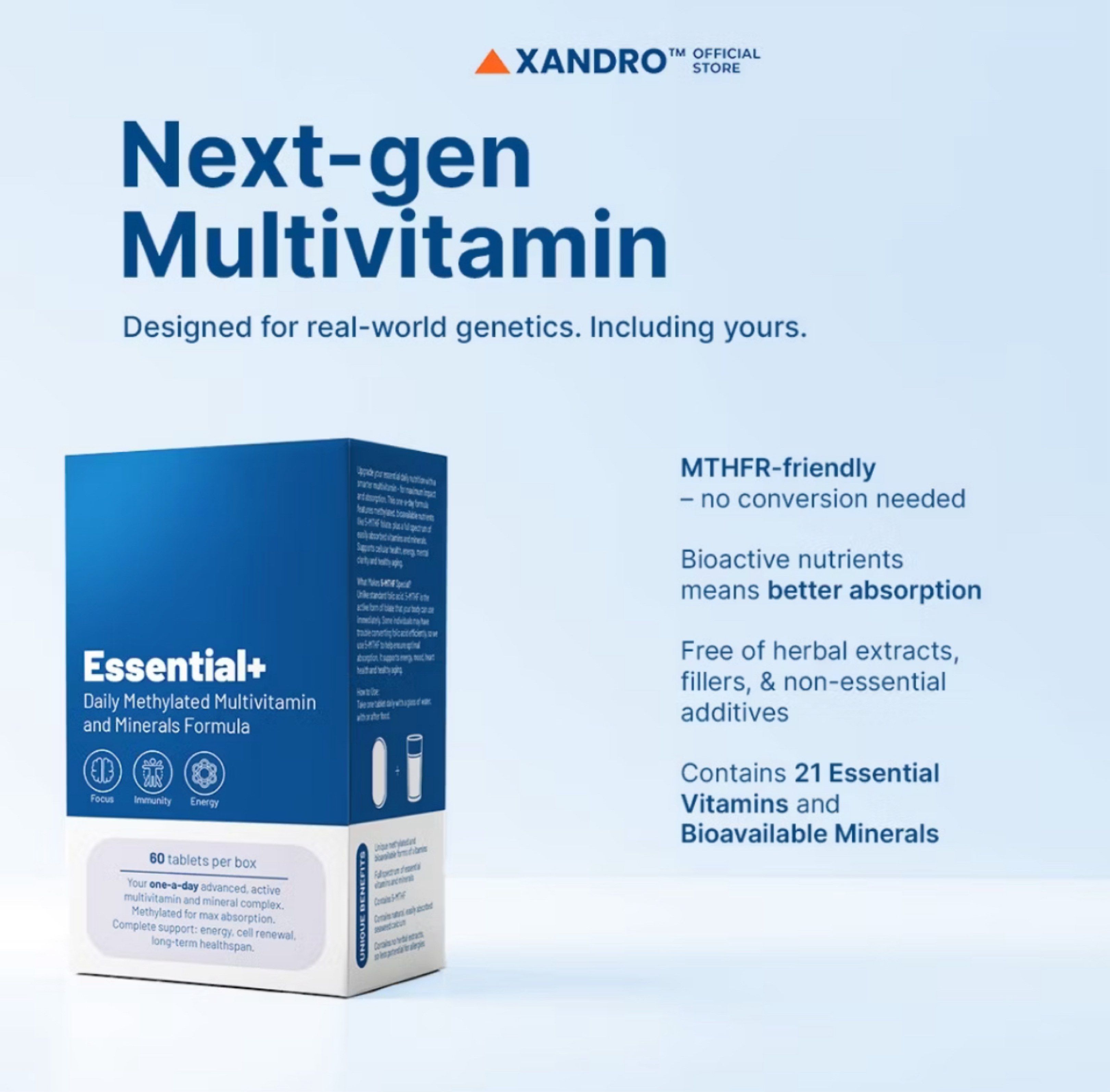 Xandro Lab Essentials+, Health & Nutrition, Health Supplements, Health ...