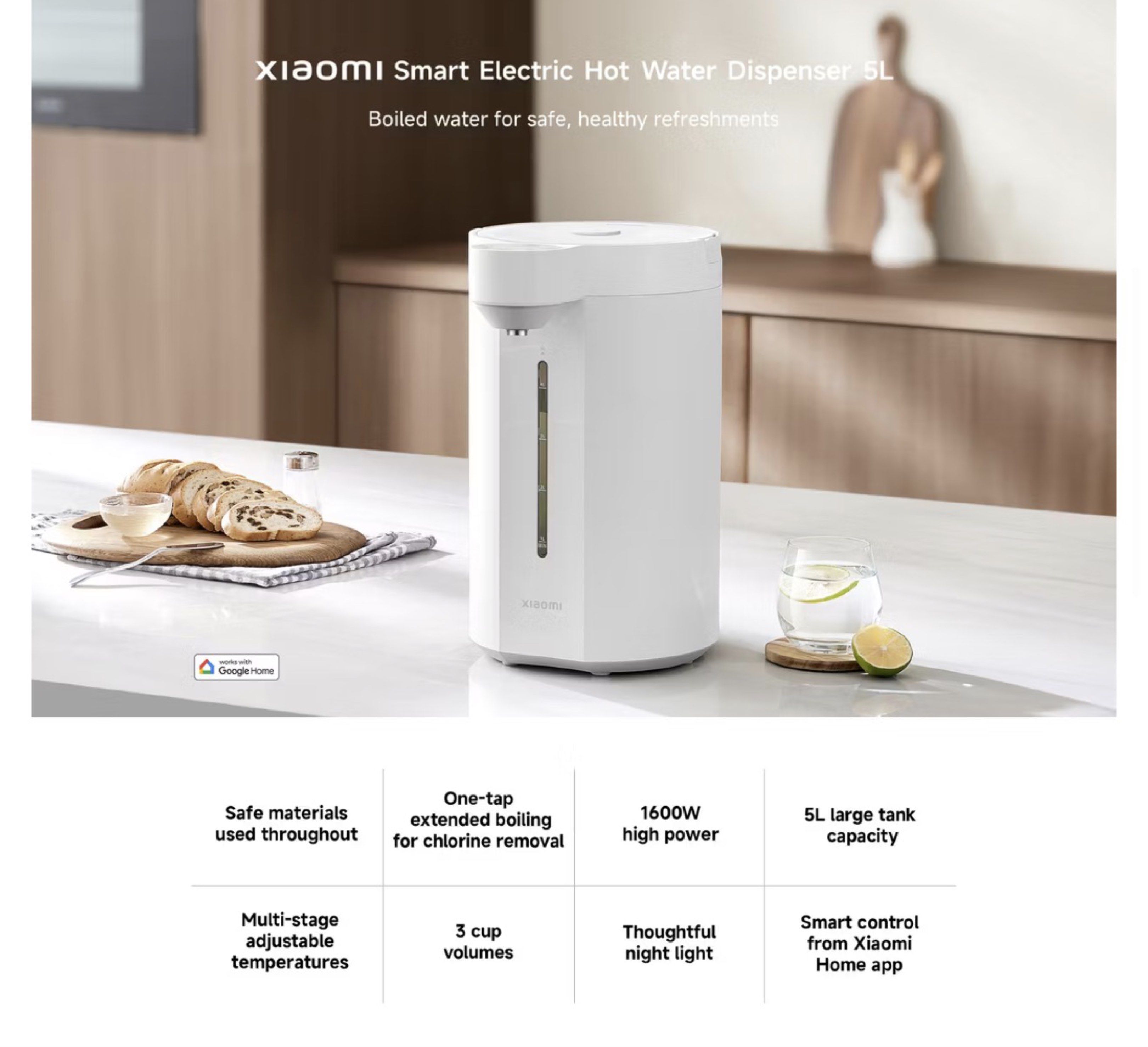 Xiaomi Smart Electric Hot Water Dispenser 5L, TV & Home Appliances ...