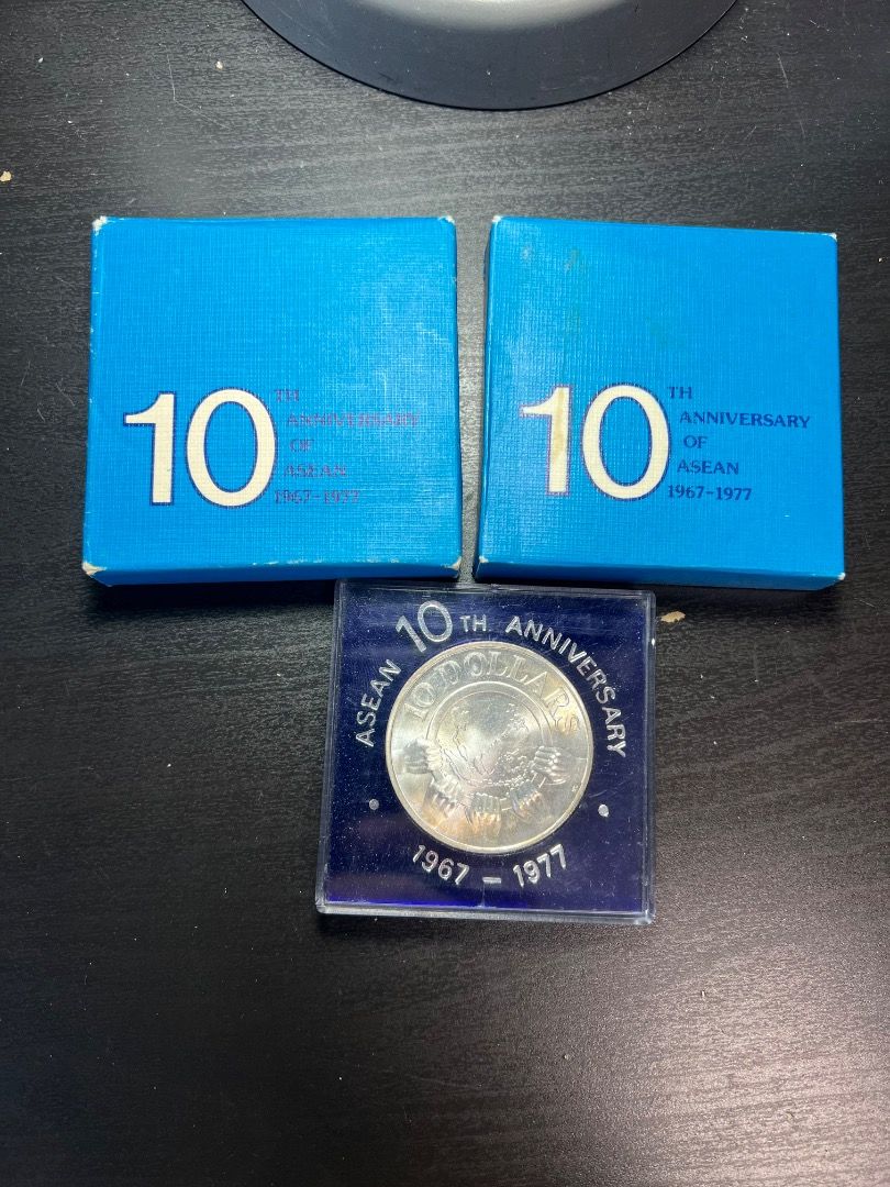 1977 Singapore $10 silver coin ASEAN, Hobbies & Toys, Memorabilia ...