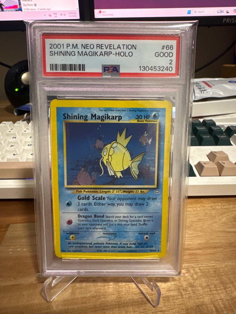 2001 Pokemon Neo Revelation Shining Magikarp PSA 2, Hobbies & Toys ...
