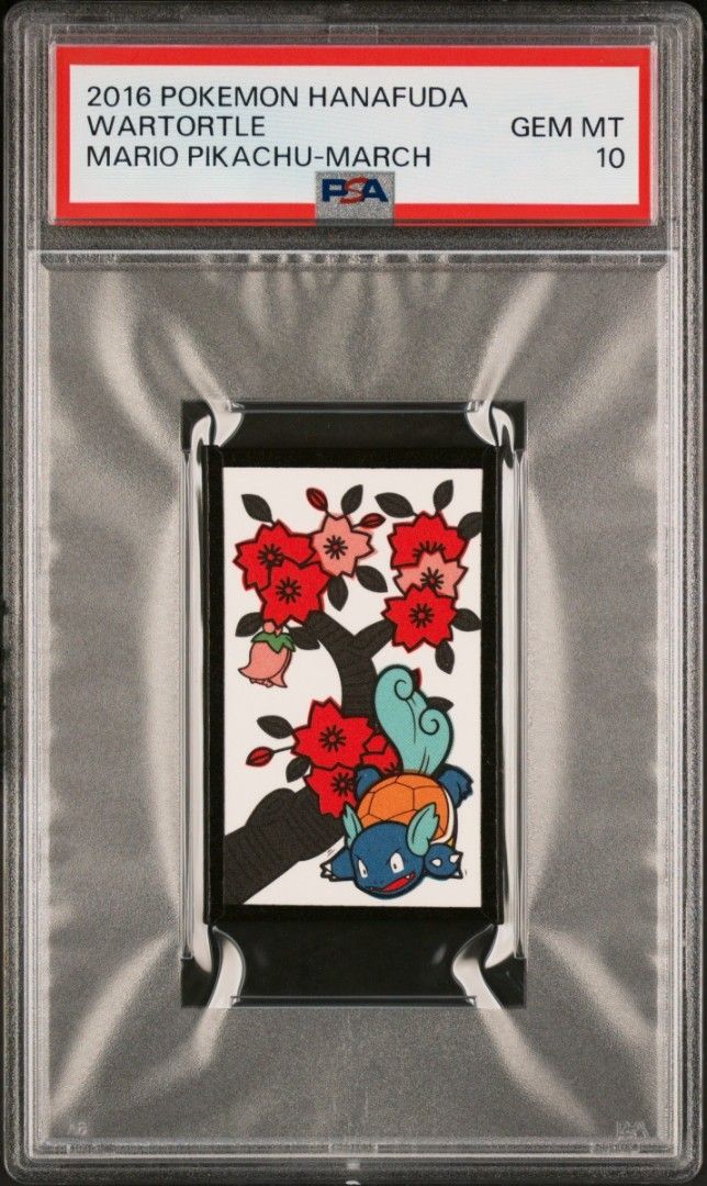 2016 Mario Pikachu Pokemon Hanafuda Wartortle Cherrim PSA 10, Hobbies ...