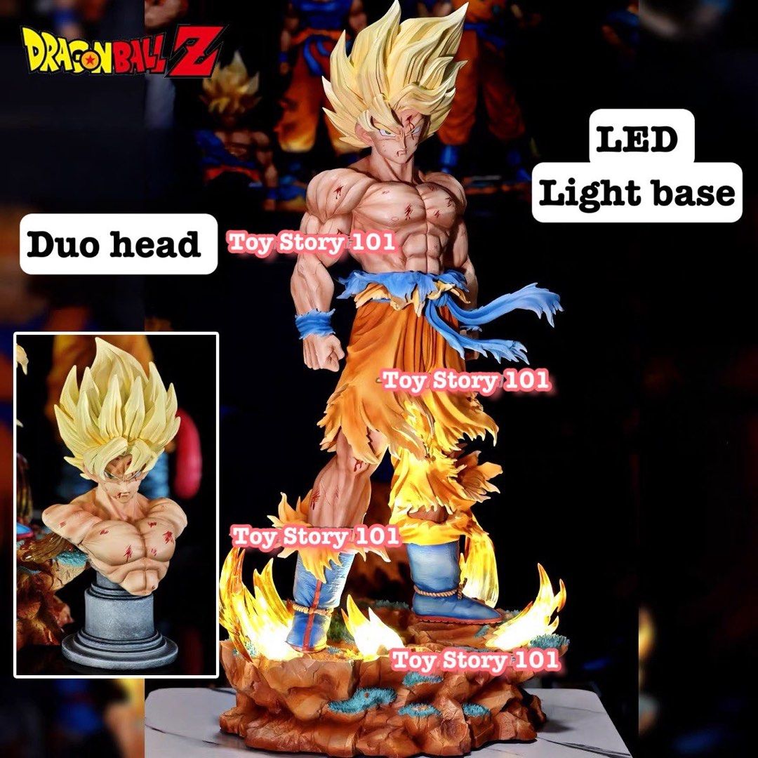 35cm Dragon Ball Super | Ultra Instinct Goku 2.0 GK Figure | Duo Head ...