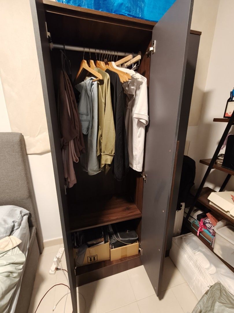 3-Door Wardrobe with Shelves, Furniture & Home Living, Furniture ...
