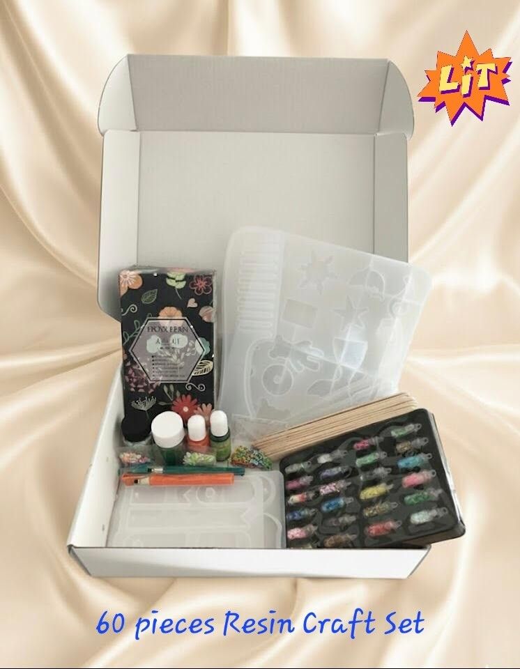 60 pieces Resin Craft Kit, Hobbies & Toys, Stationery & Craft, Craft ...