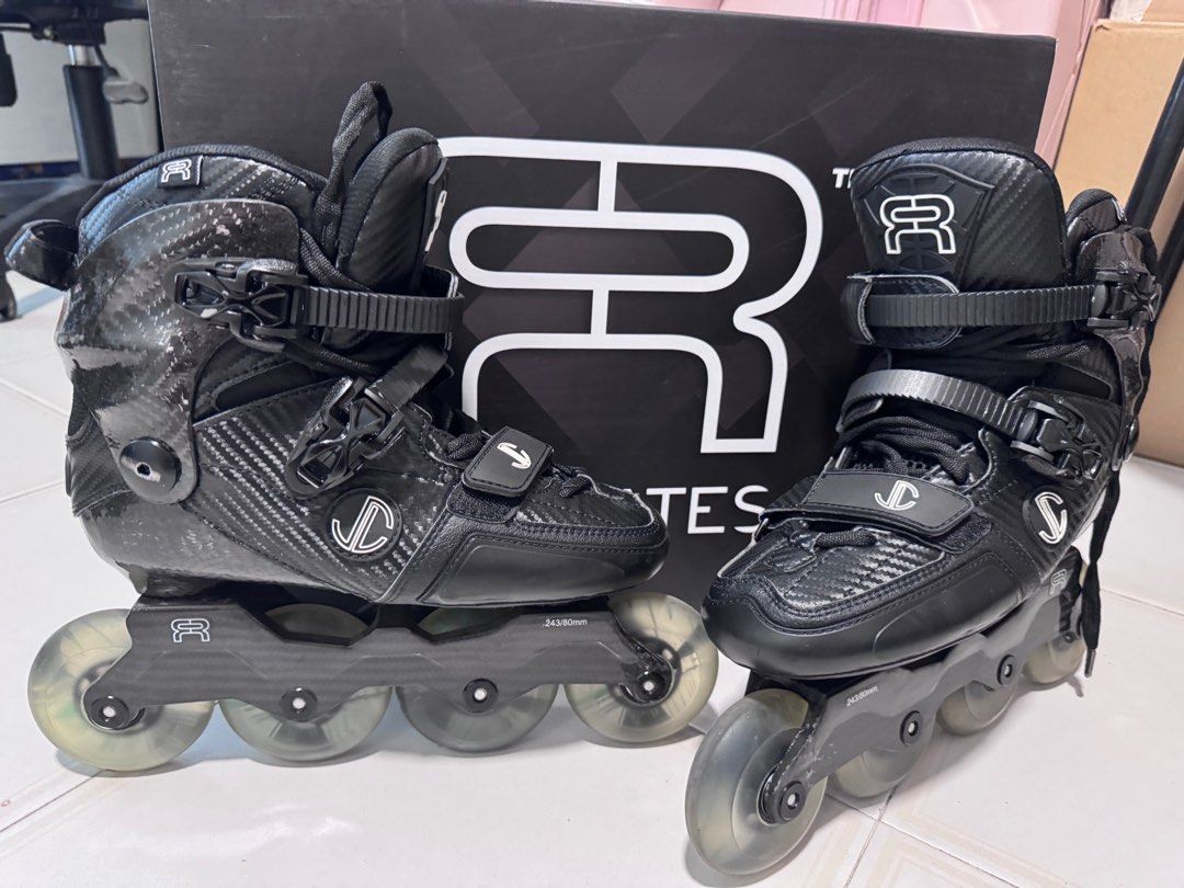 🛼 FR SL 80 Carbon Inline Skates + FR Flat Carbon Frame | EU 38 | With ...