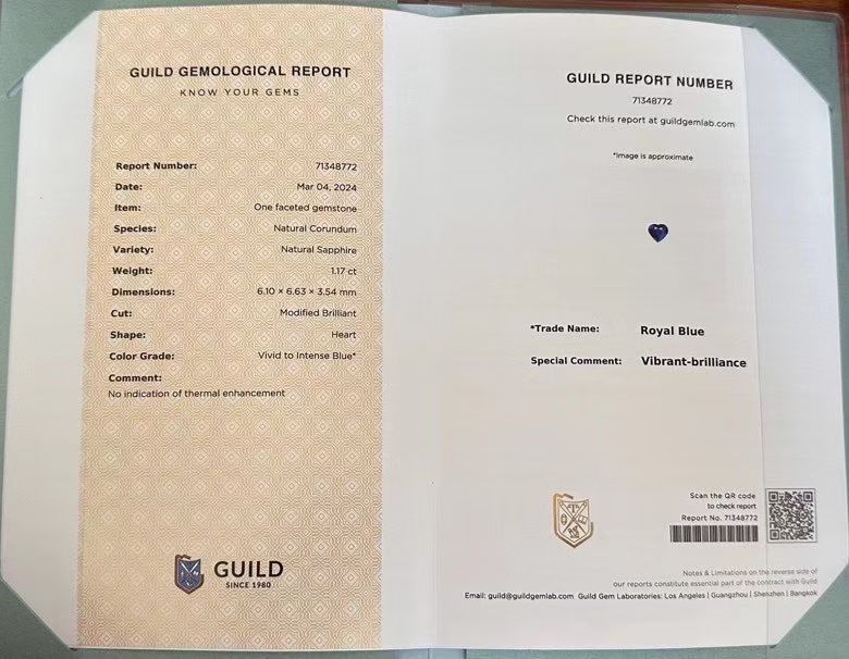 💥極度推薦💥斯里蘭卡💥無燒💥 😌V b評級，Royal Blue😉 🎠海外一手直送💰Hkd 21880 ⚠️Guild証 天然斯里蘭卡無燒藍 ...