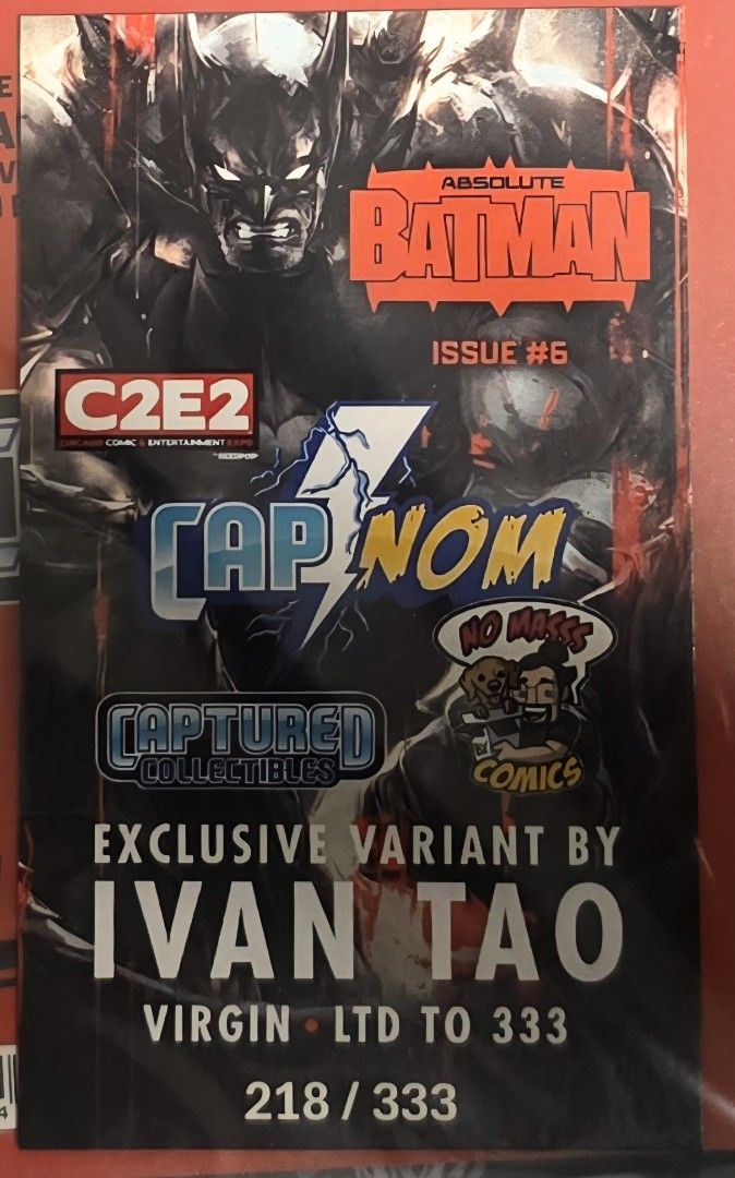 [ULTRA RARE /333] Absolute Batman #6 Ivan Tao Blood Virgin, Hobbies ...