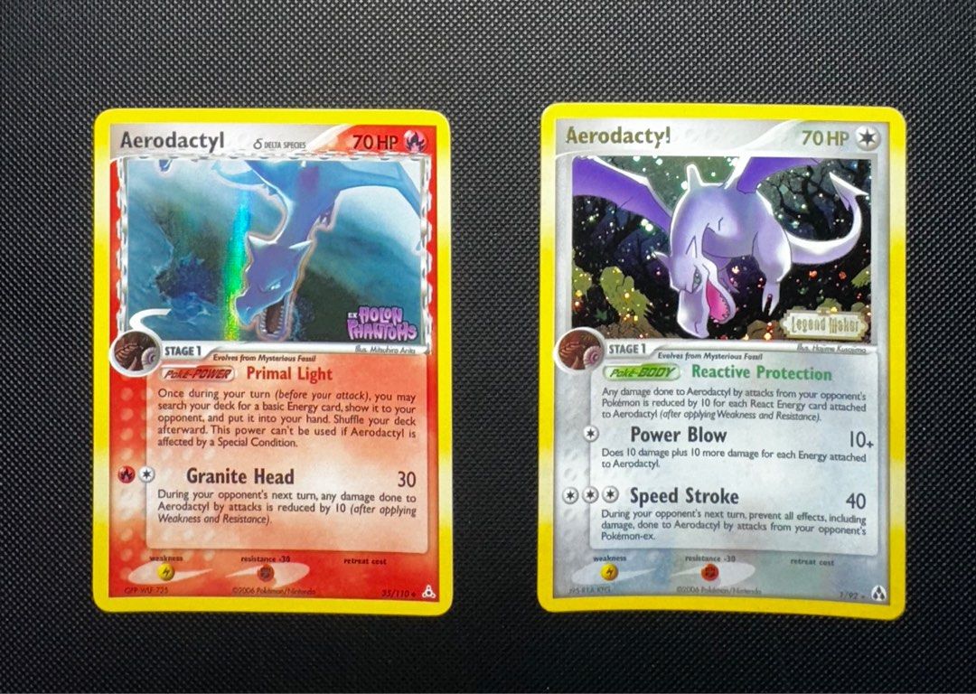 Aerodactyl Holon Phantoms and Legend Makers [Reverse Holo], Hobbies ...