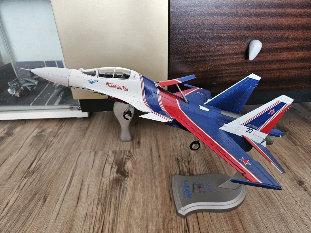 Alloy 1/48 SU-30 Flanker Russian Knights Team Model Airplane, Hobbies ...
