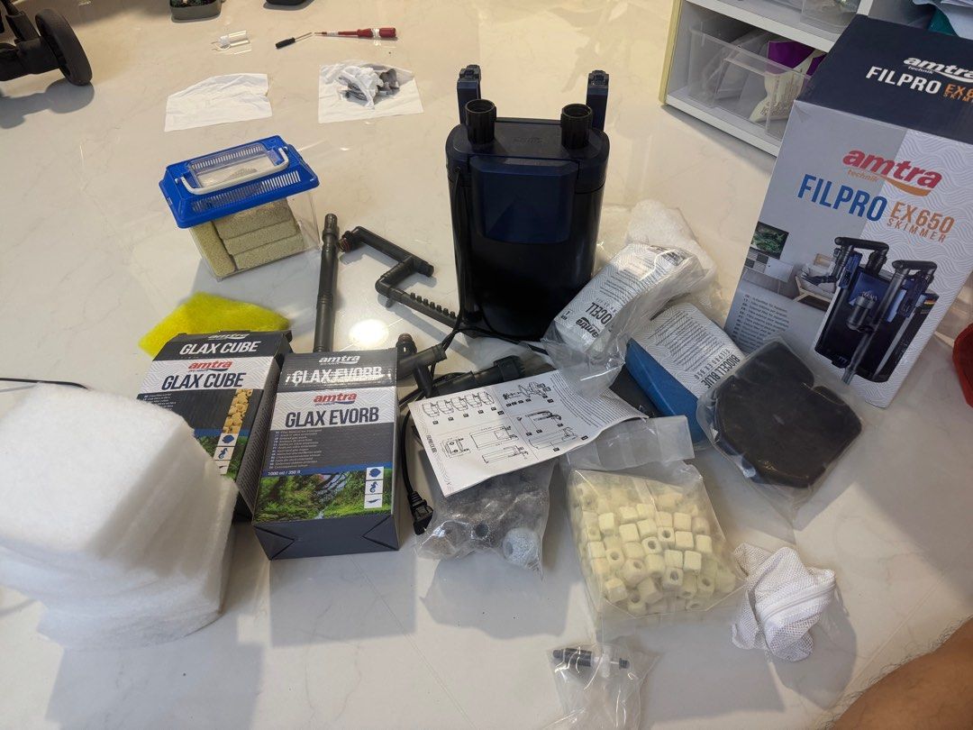 Amtra Filpro EX 650 Skimmer Aquarium Filter set, Pet Supplies, Homes ...