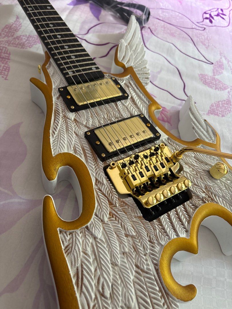 Angel Electric Guitar, Hobbies & Toys, Musical Instruments on Carousell